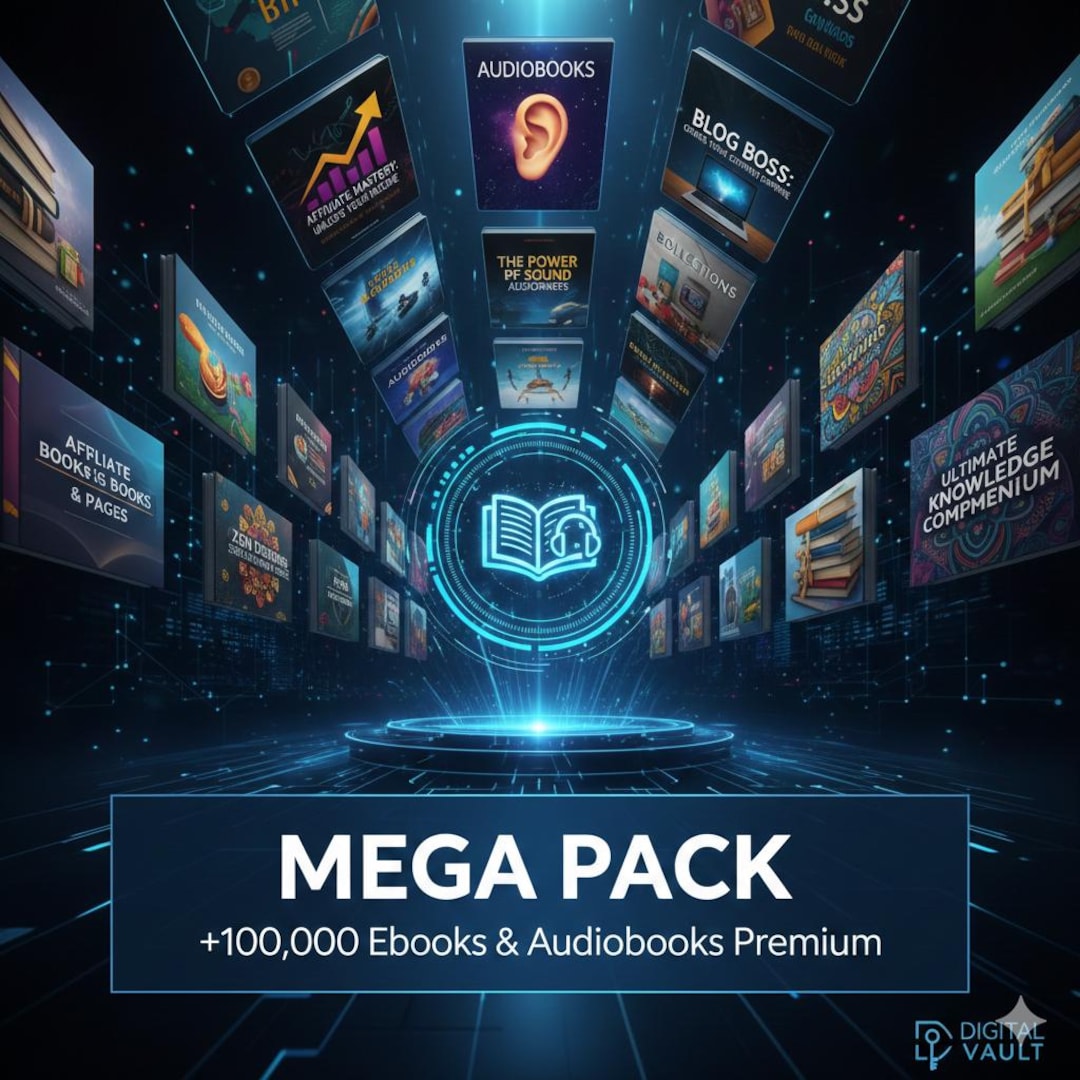 Ebook Bundle, Bundle, Library, Mega Pack, Premium Audiobooks, 100k ...