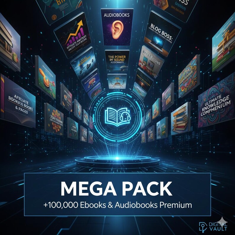 Ebook Bundle, Bundle, Library, Mega Pack, Premium Audiobooks, 100k ...