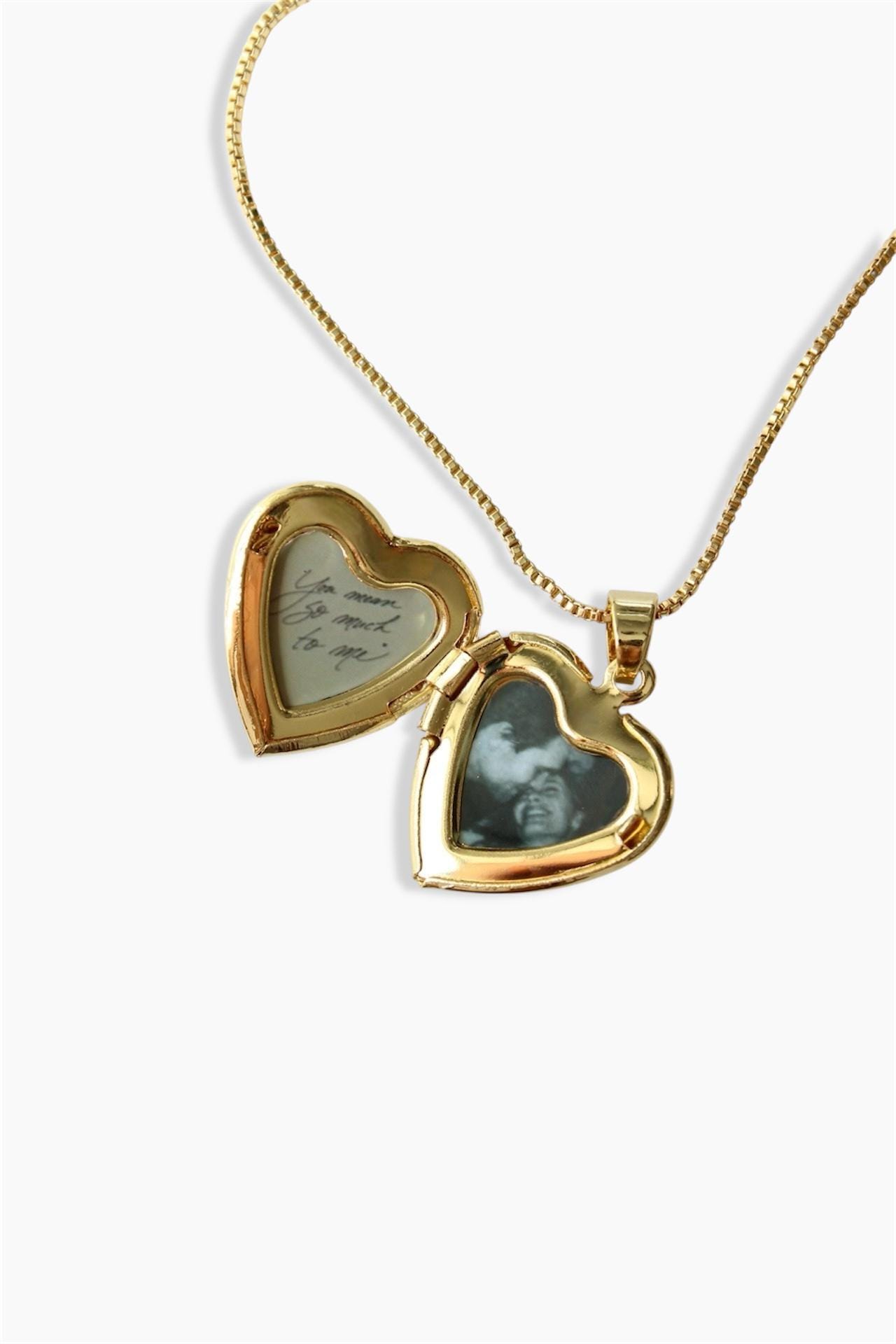 Heart Shaped Locket With Bow Detail - Etsy