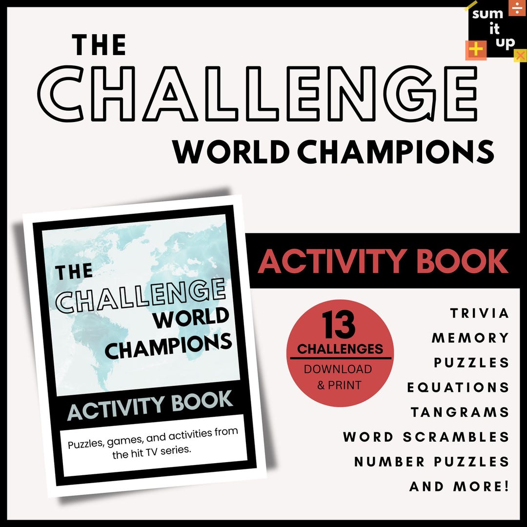 The Challenge World Championship - Activity Book, Solve Puzzles and ...