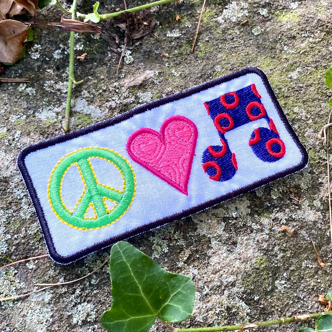 Peace, Love & Phish music Handmade Patch, Iron on Patch - Etsy