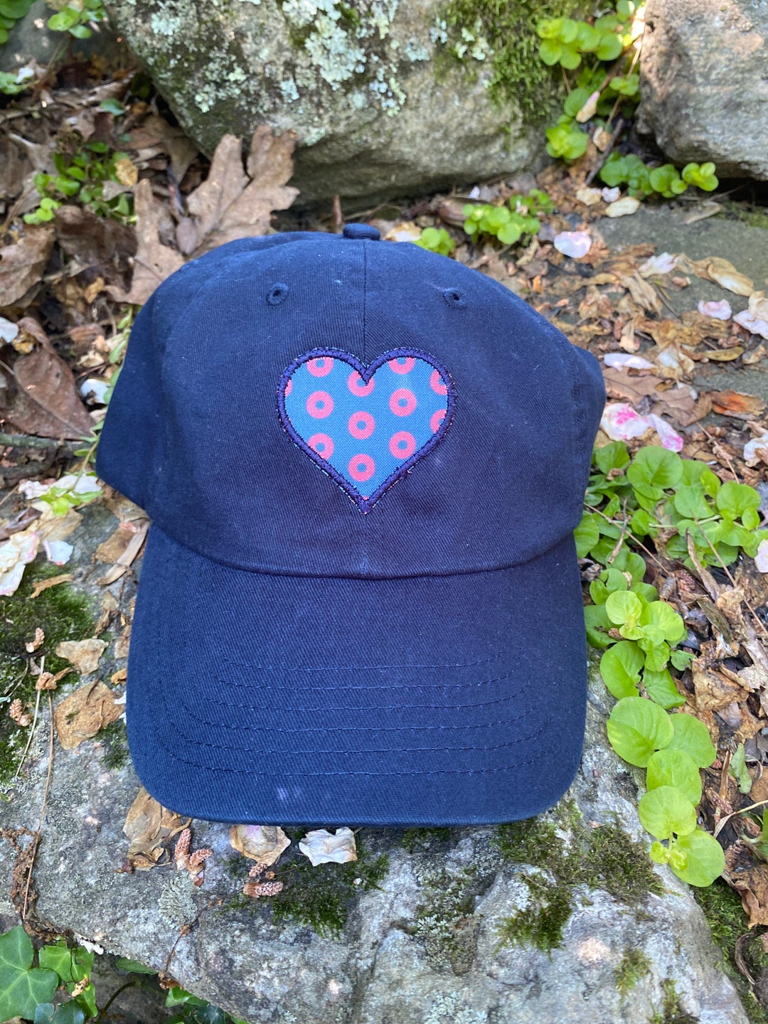 Phish Love Baseball Cap Handmade Fishman Donut Heart Patch Hat. Phamily ...
