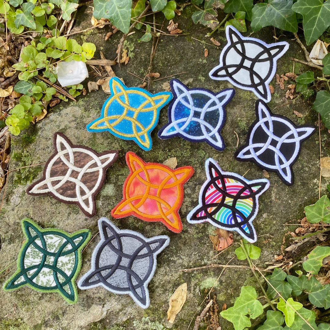 The Witches Knot Handmade Iron-on Witch Patch. 2 Sizes Available. Made ...