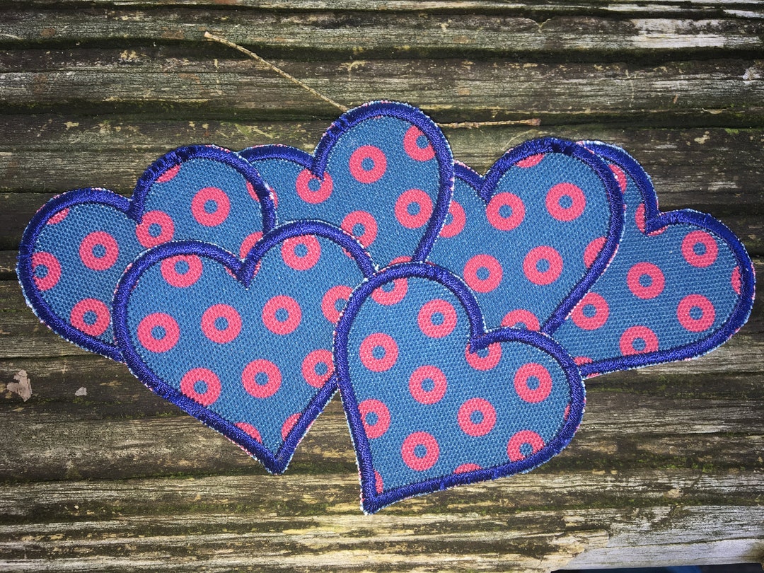 Phish Love Handmade Fishman Donut Heart Iron on Patch. Phamily, Made ...
