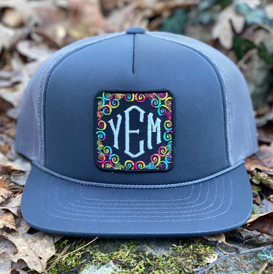 Glow in the Dark YEM Foam Trucker Hat. Braid Rope Bill Detail, Retro ...