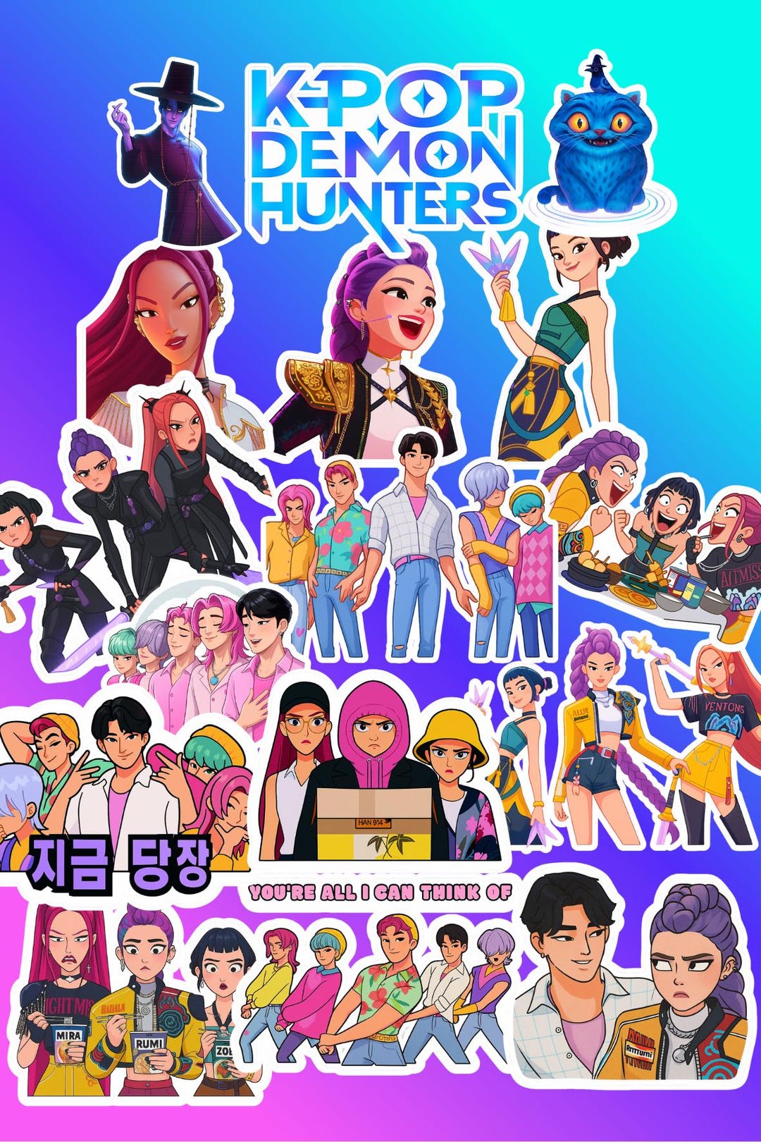 K-pop Demon Hunters (huntrix) Stickers - Etsy