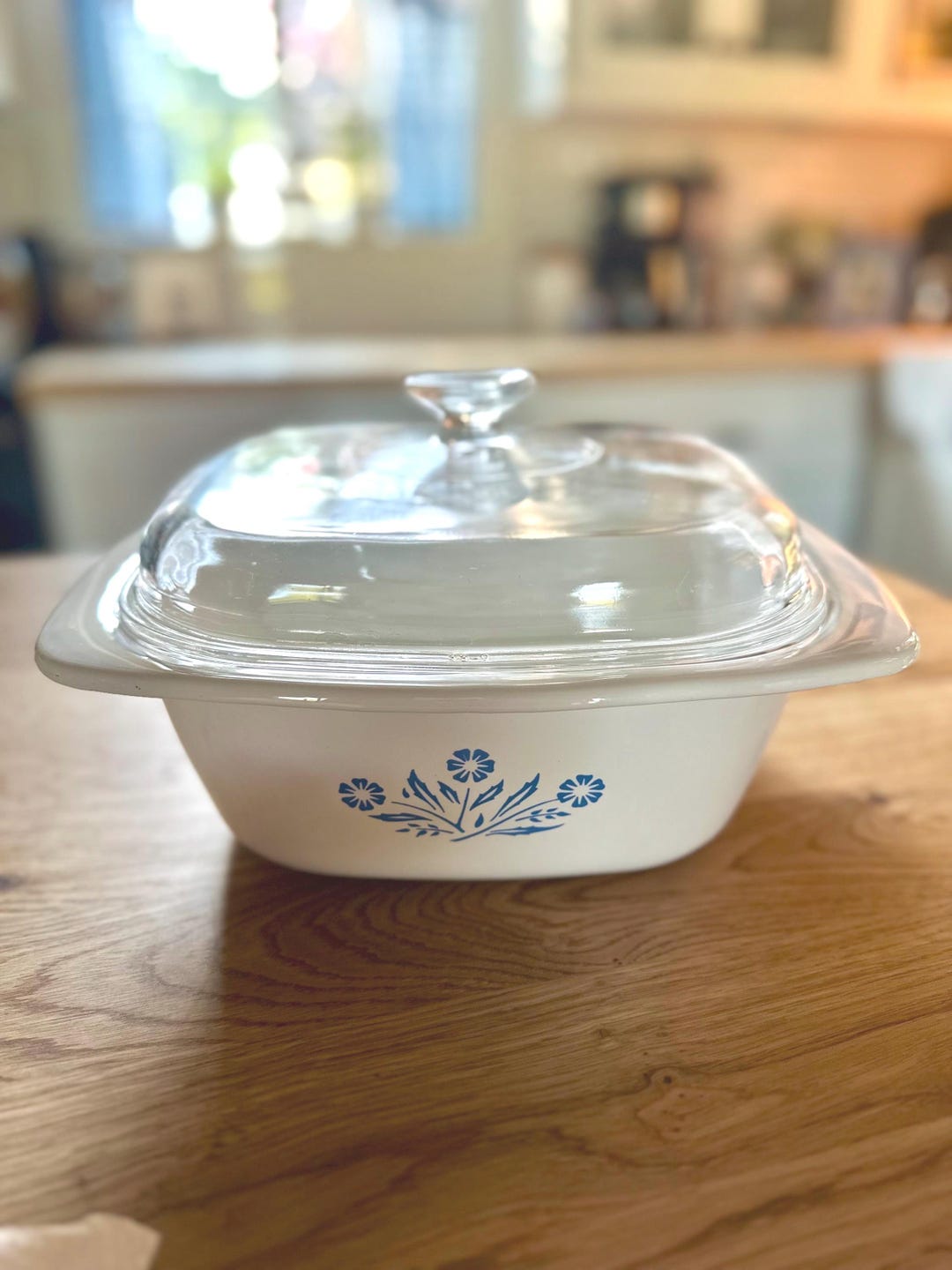 Vintage Corning Ware Dutch Oven: Cornflower Blue 4-quart W/ Pyrex Lid ...