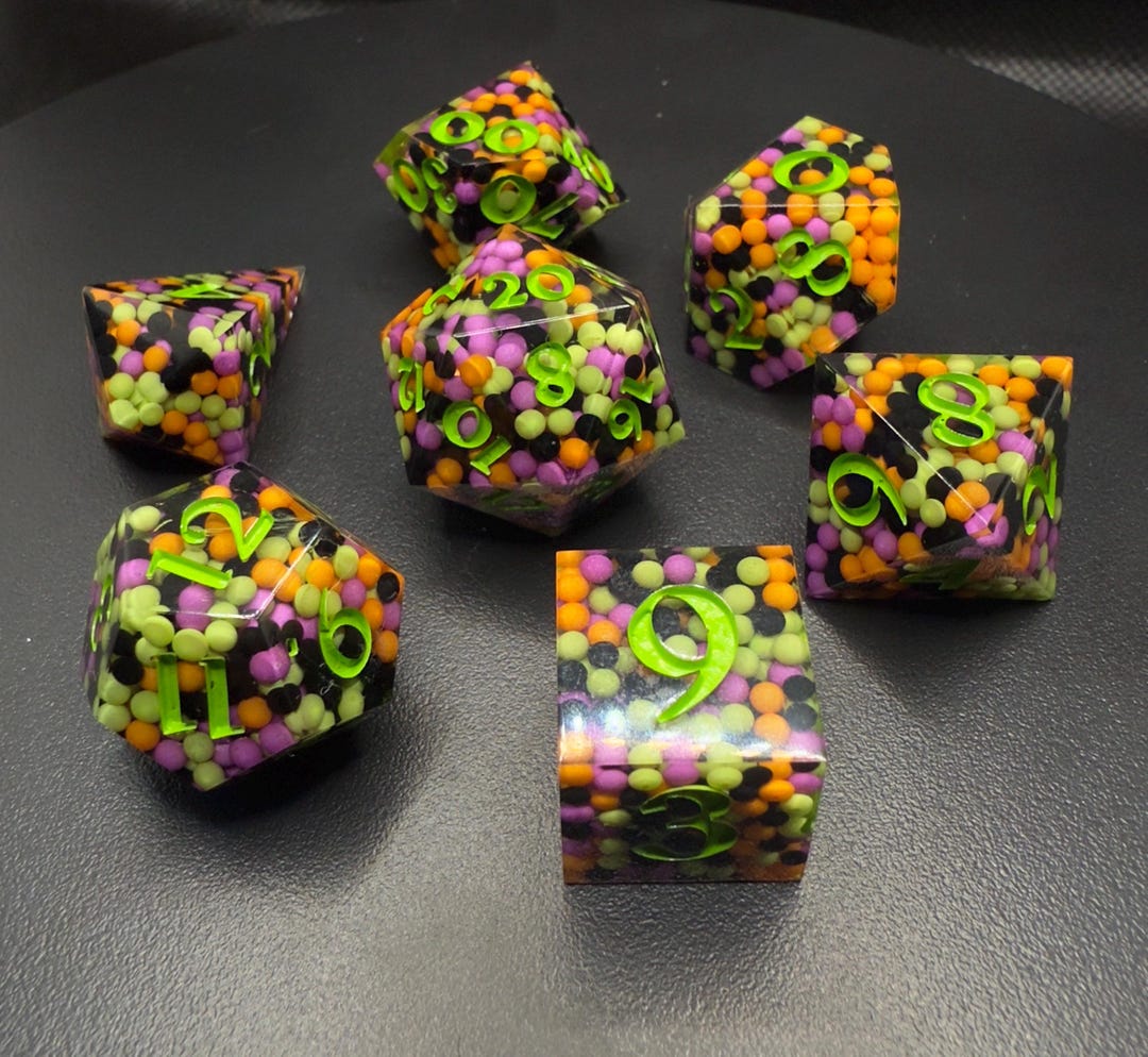 Halloween Sprinkle Dice Set - Etsy