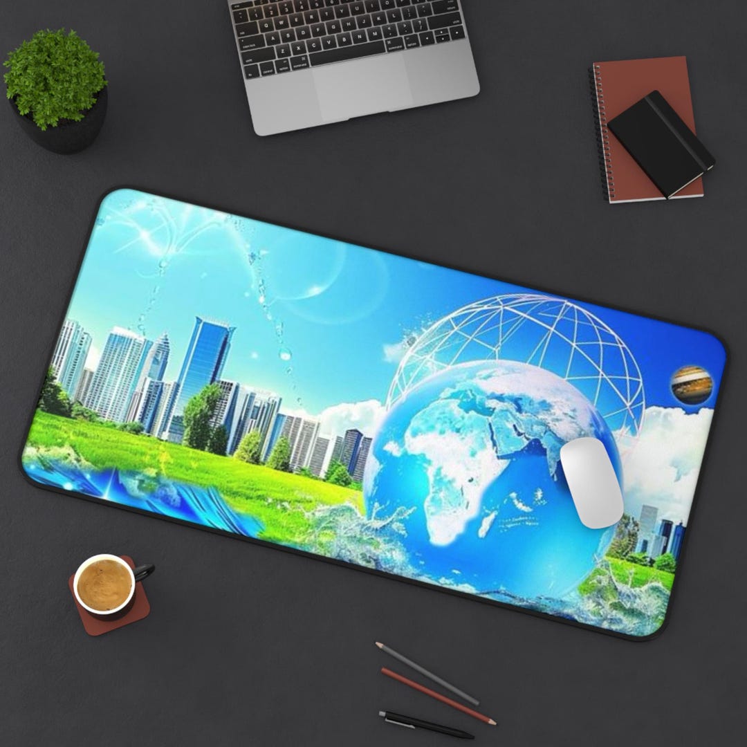 Frutiger Aero Desk Mat – Y2K Aesthetic Workspace - Etsy