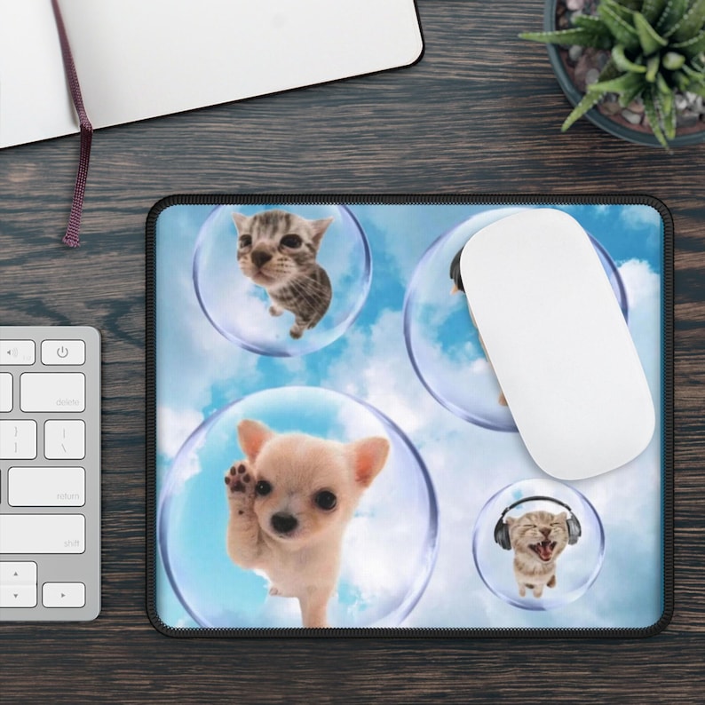 Frutiger Aero Animal Mouse Pad – Y2K Aesthetic Desk Mat - Etsy