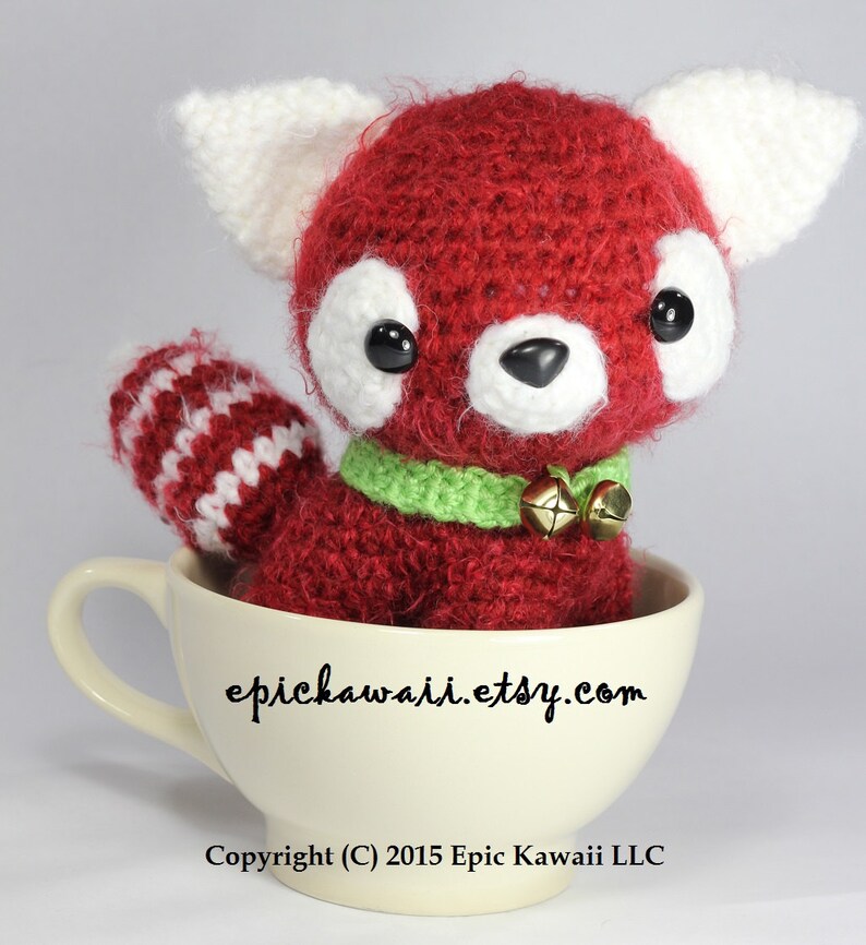 PATTERN: Jasmine the Red Panda Cub - Teacup Pet Collection Crochet ...