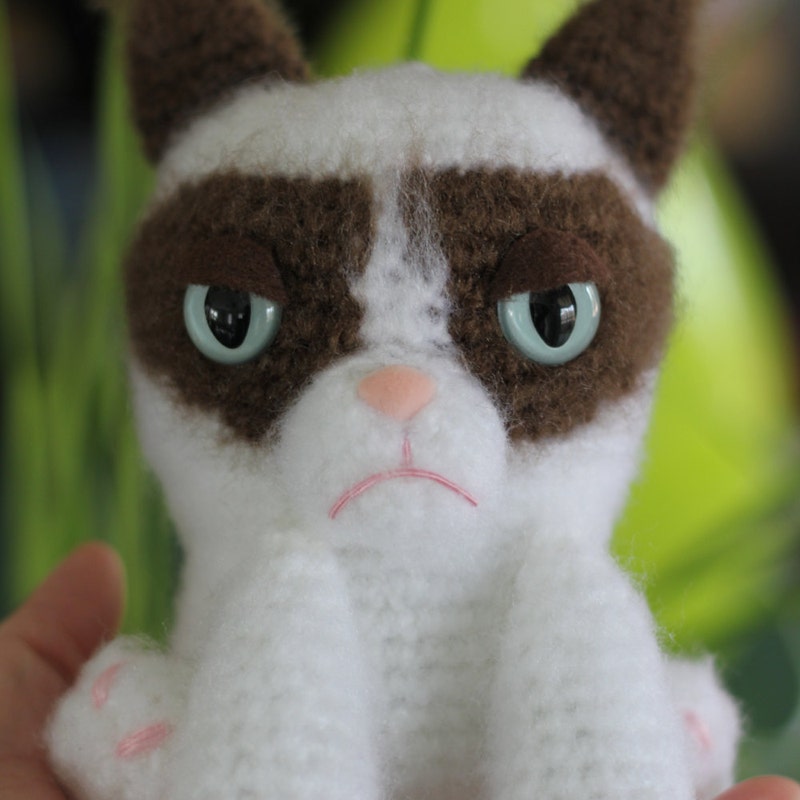 Crochet Grumpy Cat - Etsy