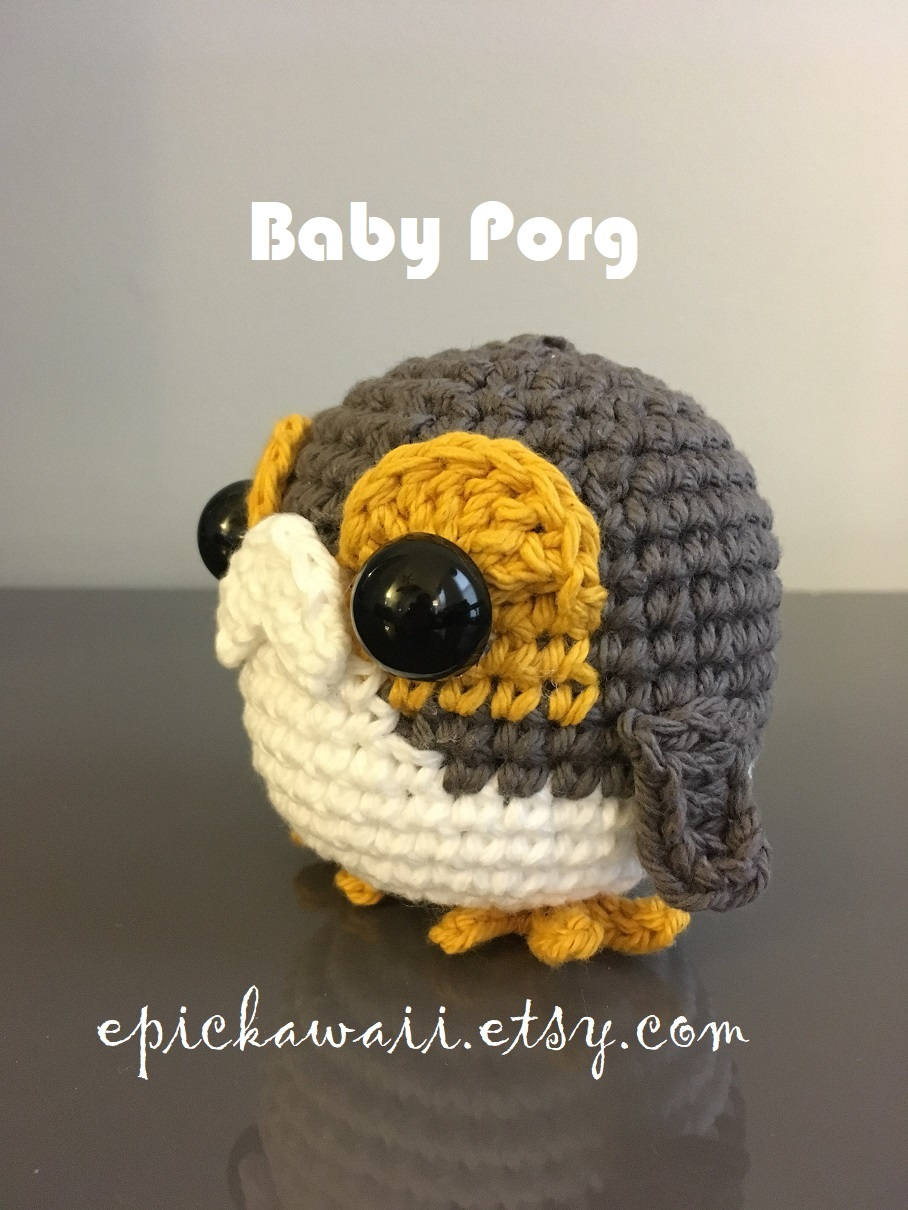 PATTERN: Baby Porg Star Wars Last Jedi Crochet Amigurumi Doll - Etsy Canada