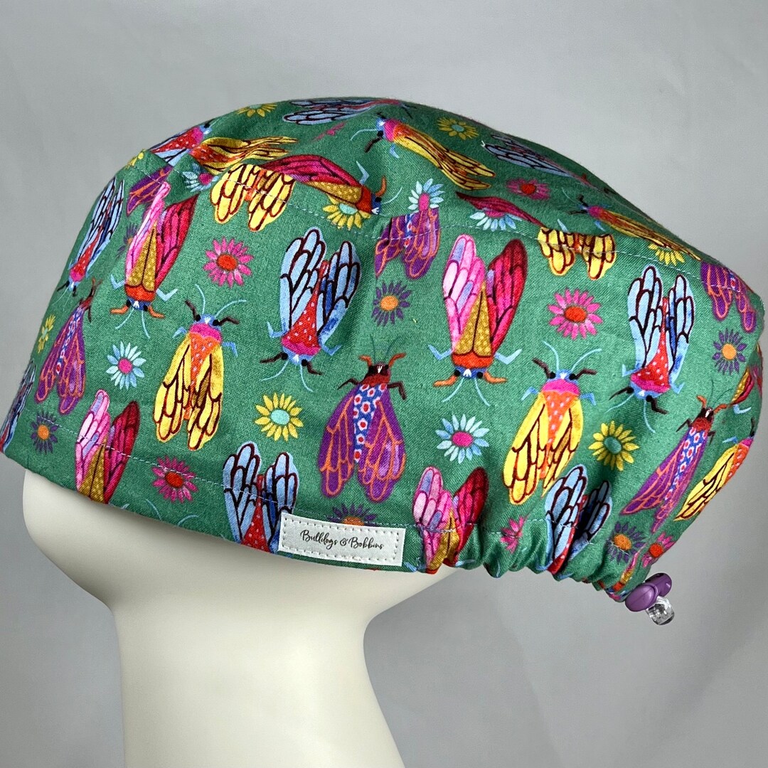 Cicada Moth Bug Butterfly Euro Style Scrub Cap Hat - Etsy