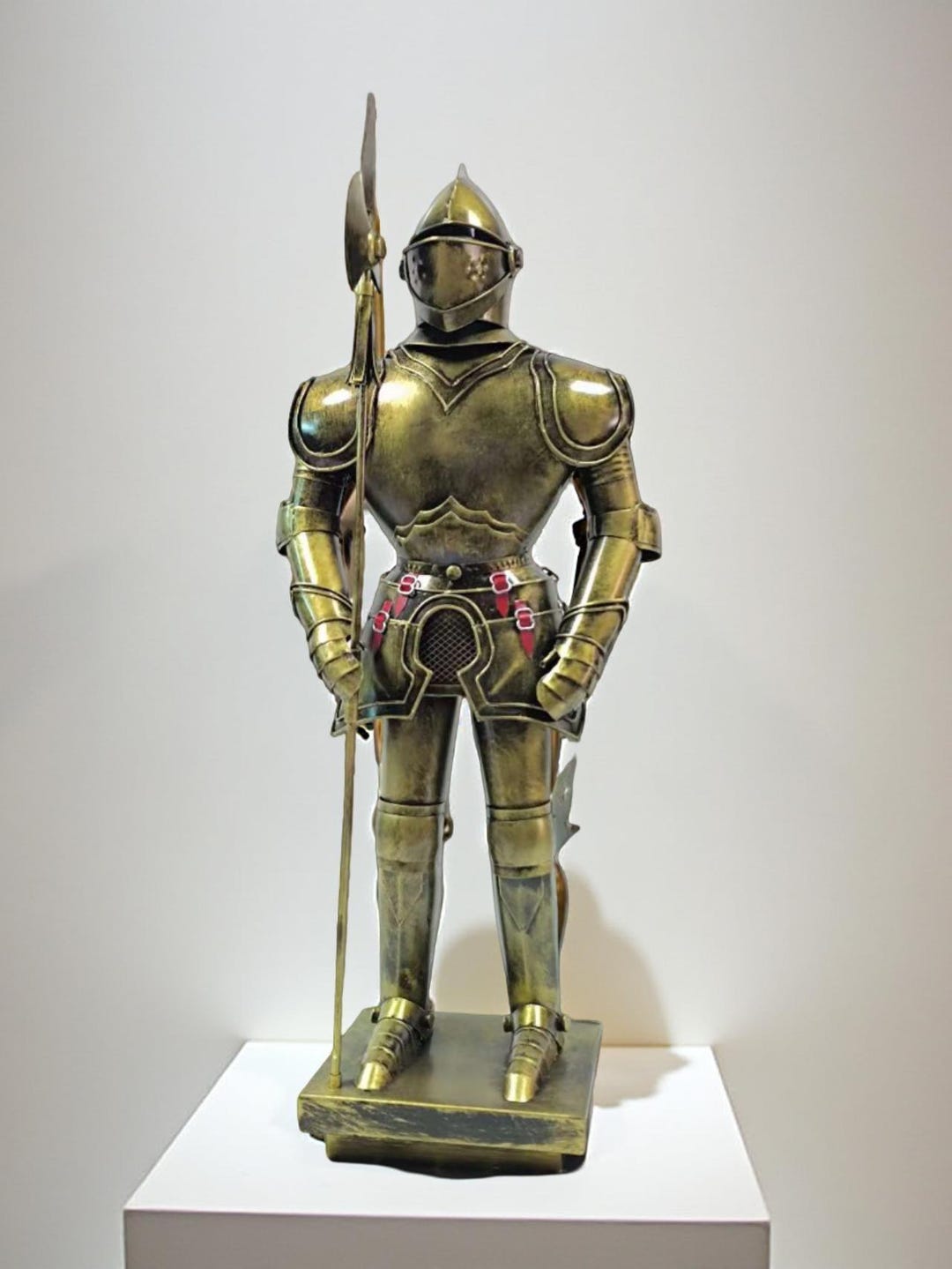 Medieval Knight Metal Statue: 50cm Collectible Toy Soldier - Etsy