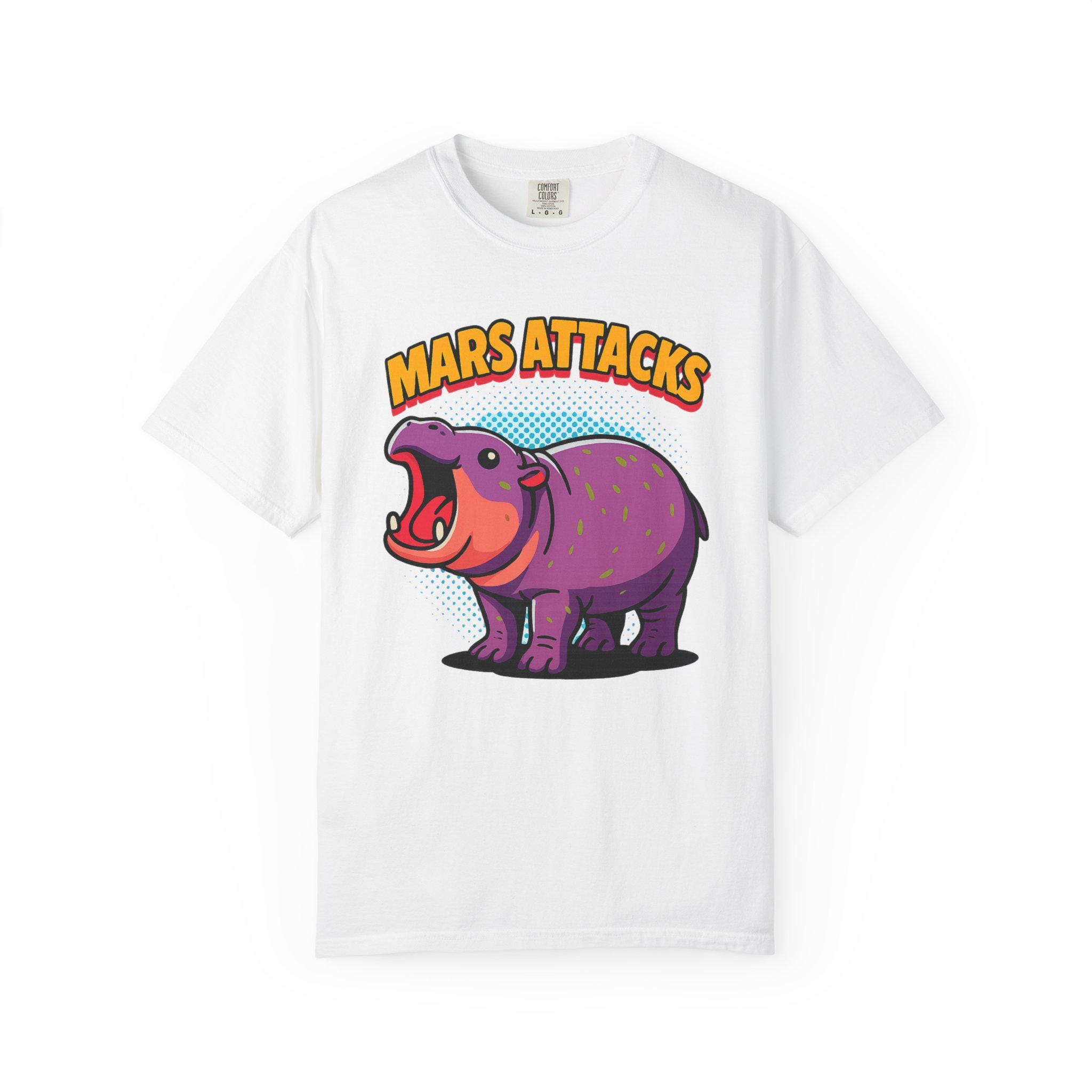 Mars Pygmy Hippo T-shirt, Pop Art Style Hippo Graphic Tee, Gift for ...