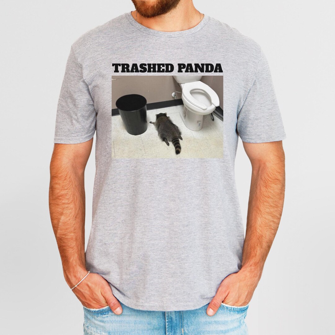 Trashed Panda Drunk Raccoon Shirt, Trash Panda T-shirt, Funny Raccoon ...