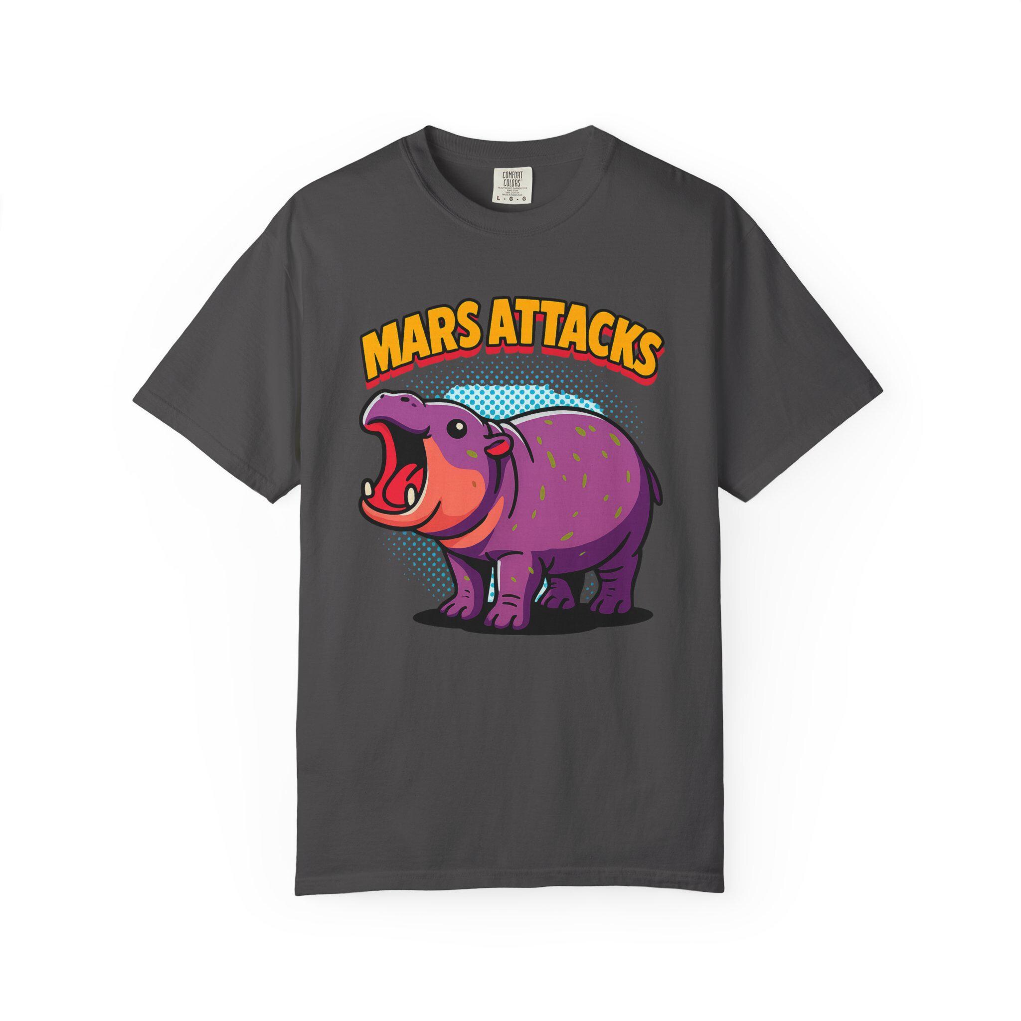 Mars Pygmy Hippo T-shirt, Pop Art Style Hippo Graphic Tee, Gift for ...