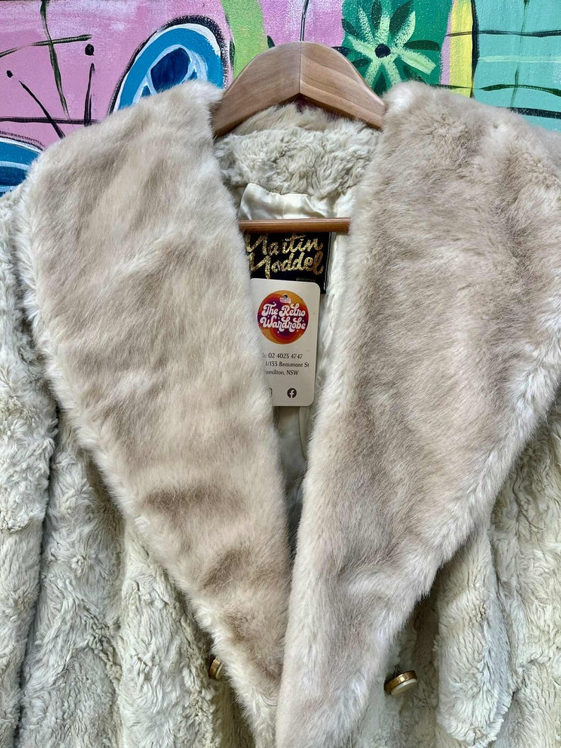 Vintage 1960s Australian-made Faux Fur Coat - Etsy