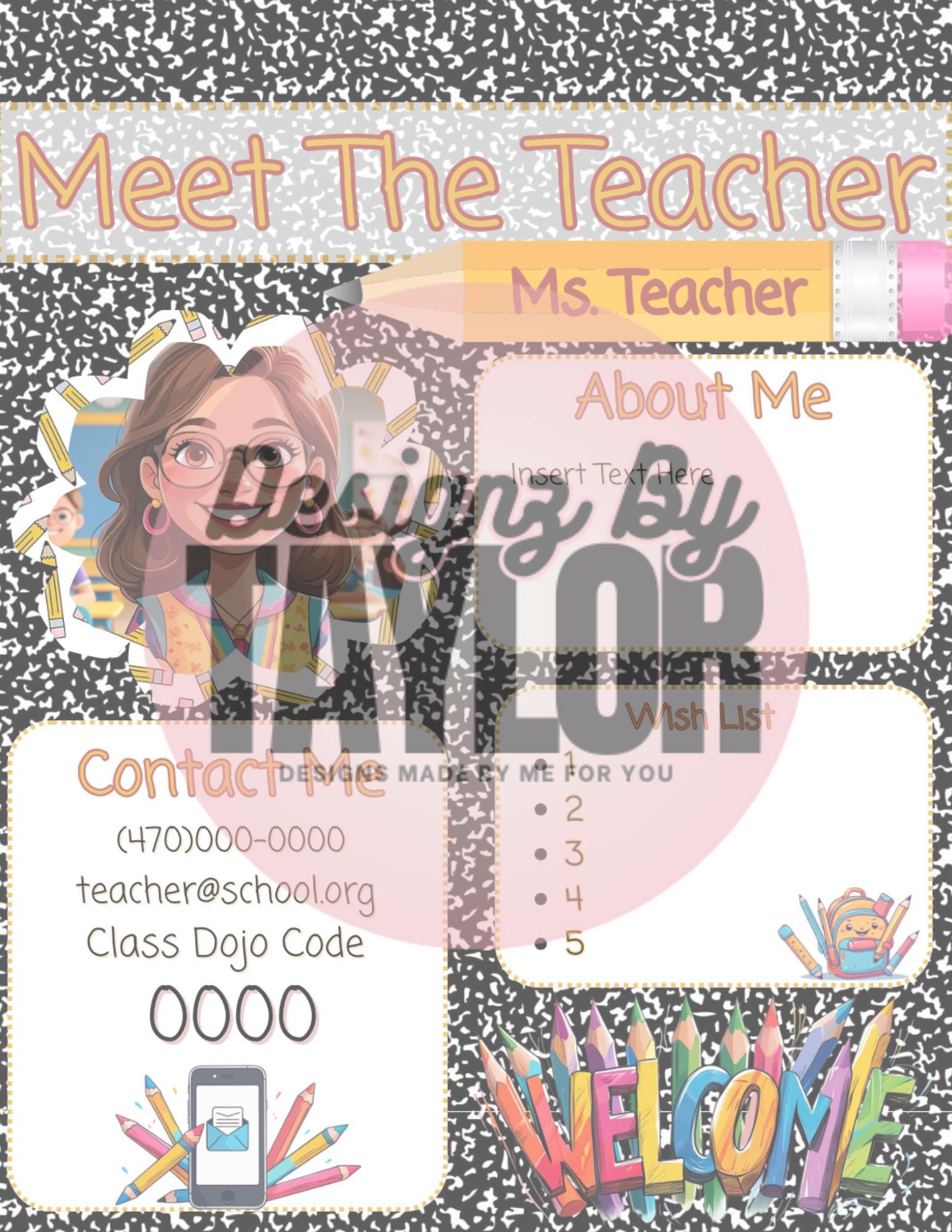 Meet the Teacher Open House Station Set | Editable Back to School Kit ...