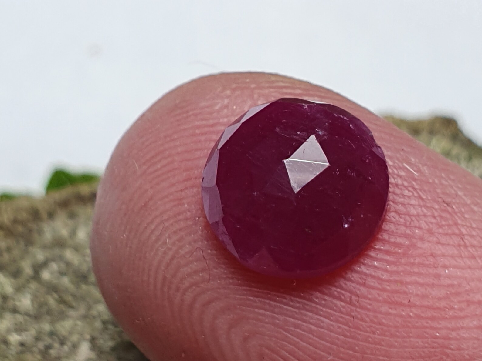 8mm Ruby Rose Cut 8 by 3.4mm Heat Only Mozambique 2.35ct | Etsy