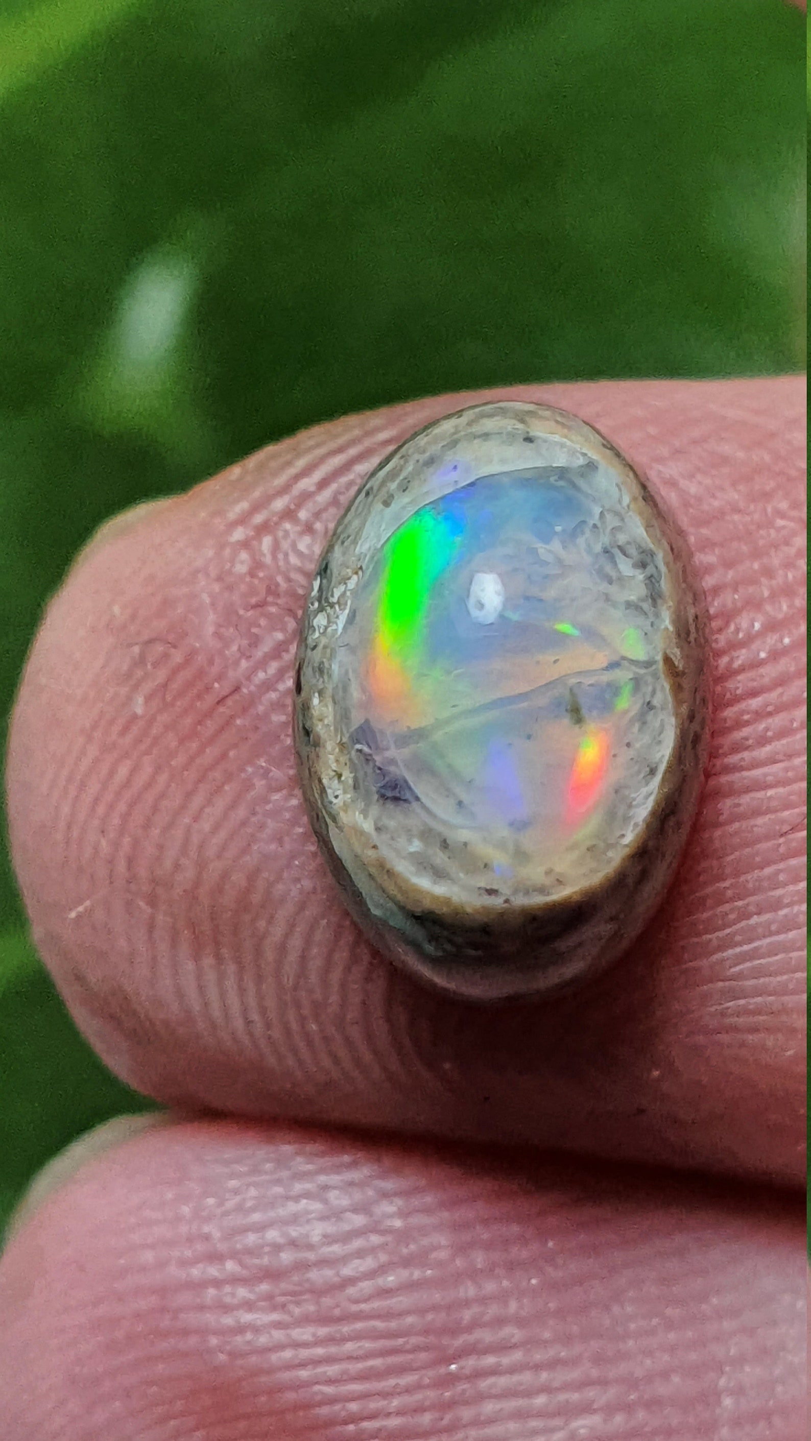 10mm Mexican Cantera Opal With Rainbow Fire Oval 10 by 7 by | Etsy