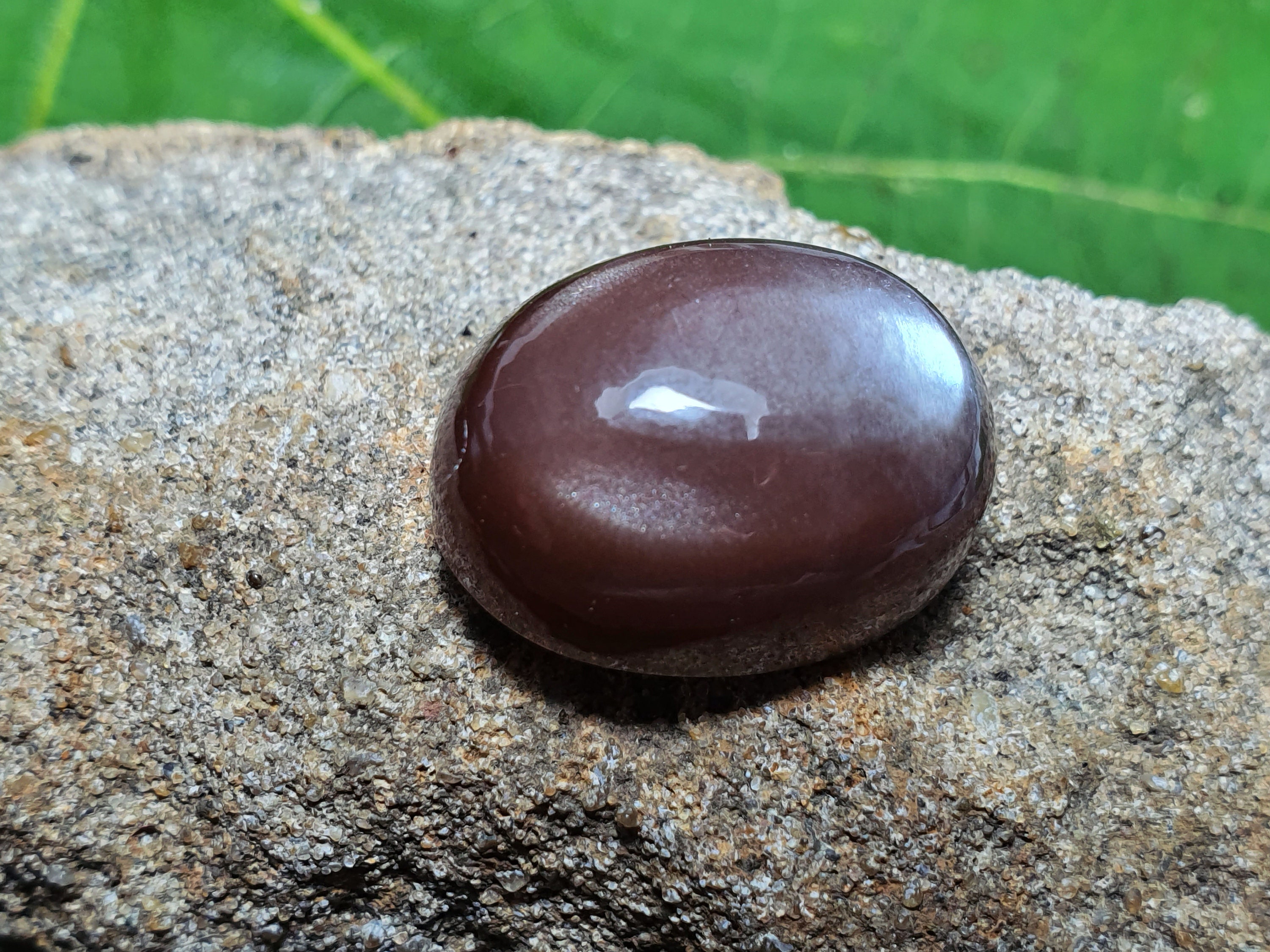 19mm brown mink copper moonstone oval cabochon from South | Etsy