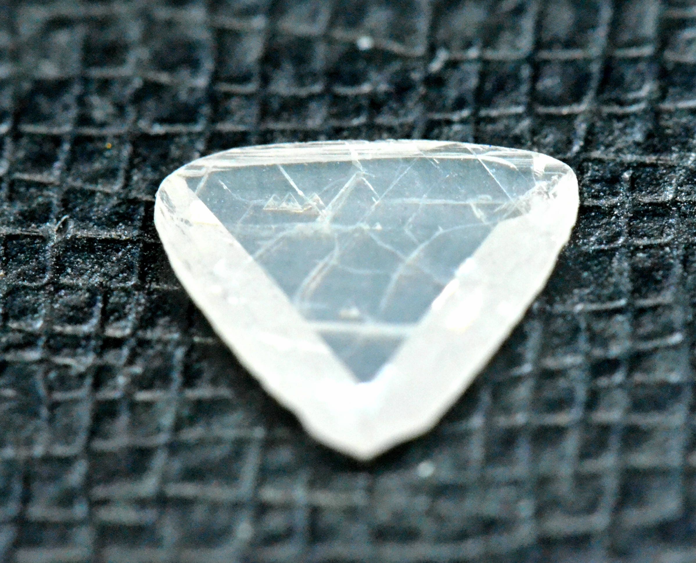 0.35ct 7.1mm Triangle Macle Diamond Slice 7.1 by 7.1 by 0.7mm | Etsy UK