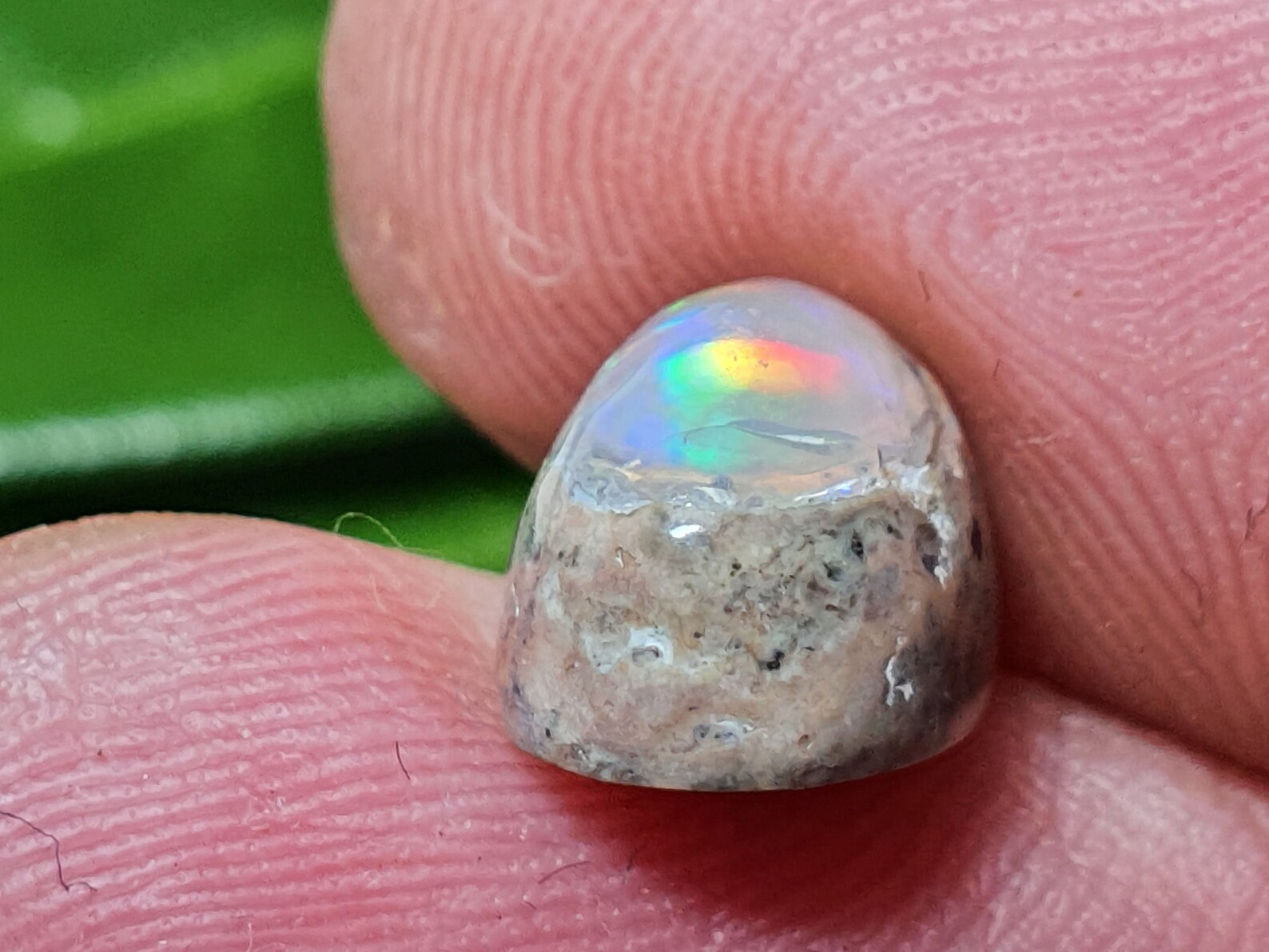 10mm Mexican Cantera Opal With Rainbow Fire Oval 10 by 7 by | Etsy