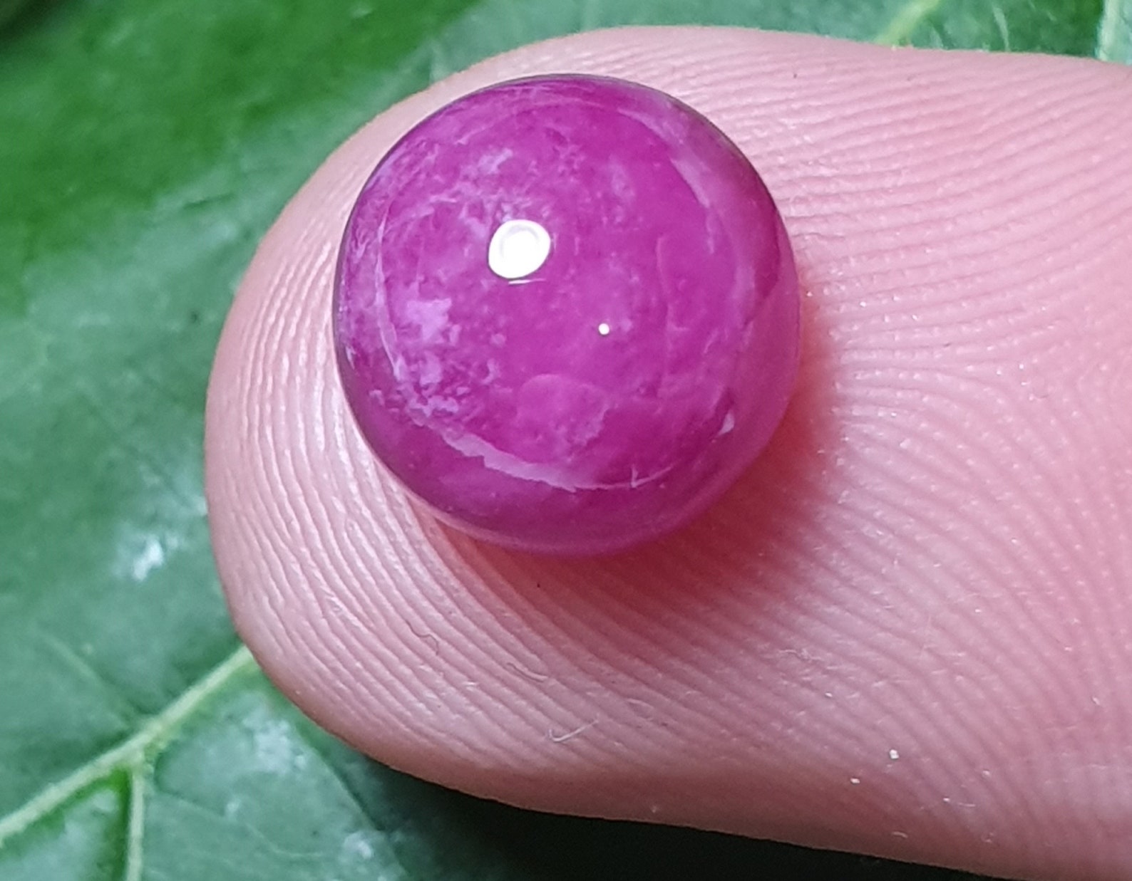 9.2mm 5.6ct round Ruby cabochon Mozambique UNHEATED 9.2 by | Etsy