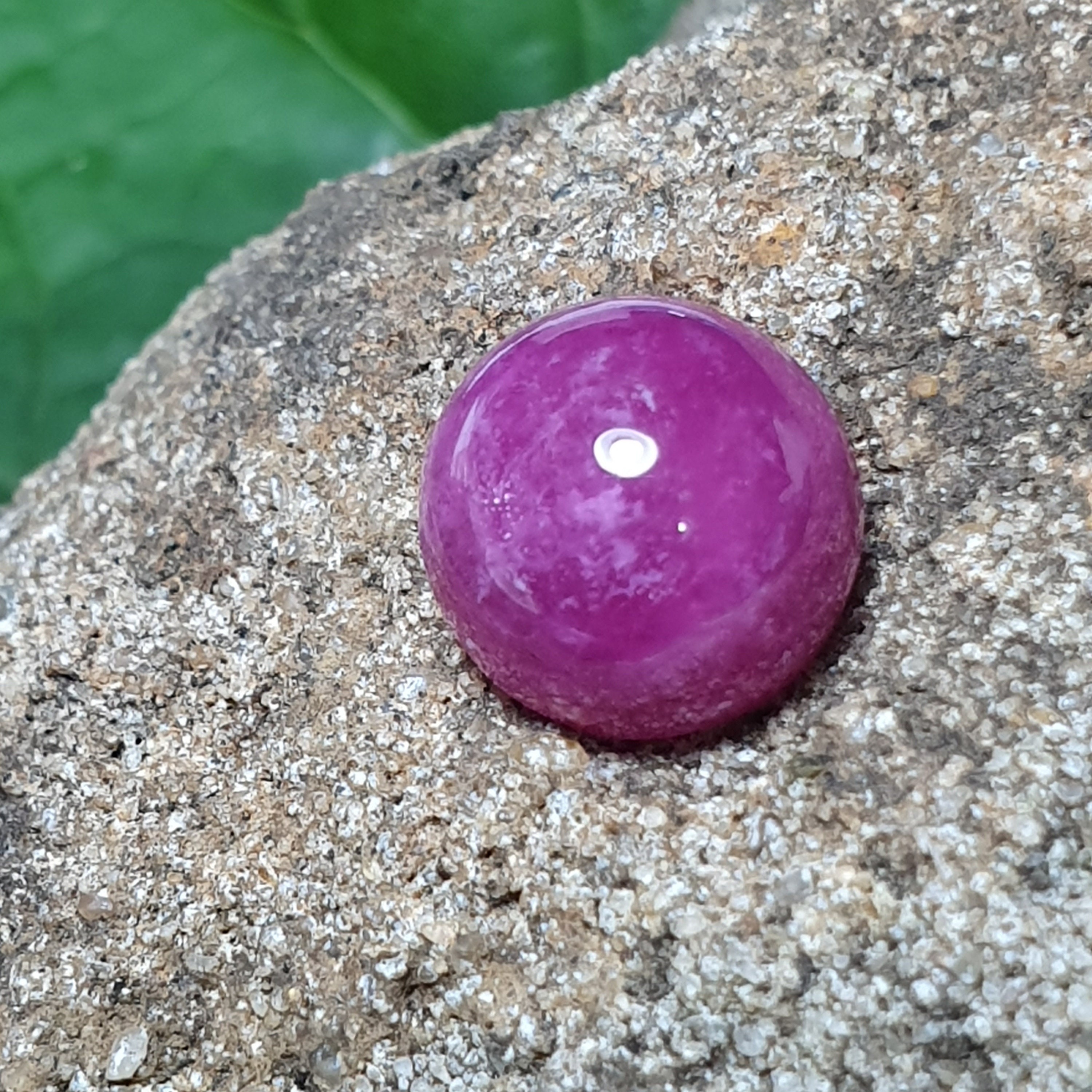 9.2mm 5.6ct round Ruby cabochon Mozambique UNHEATED 9.2 by | Etsy