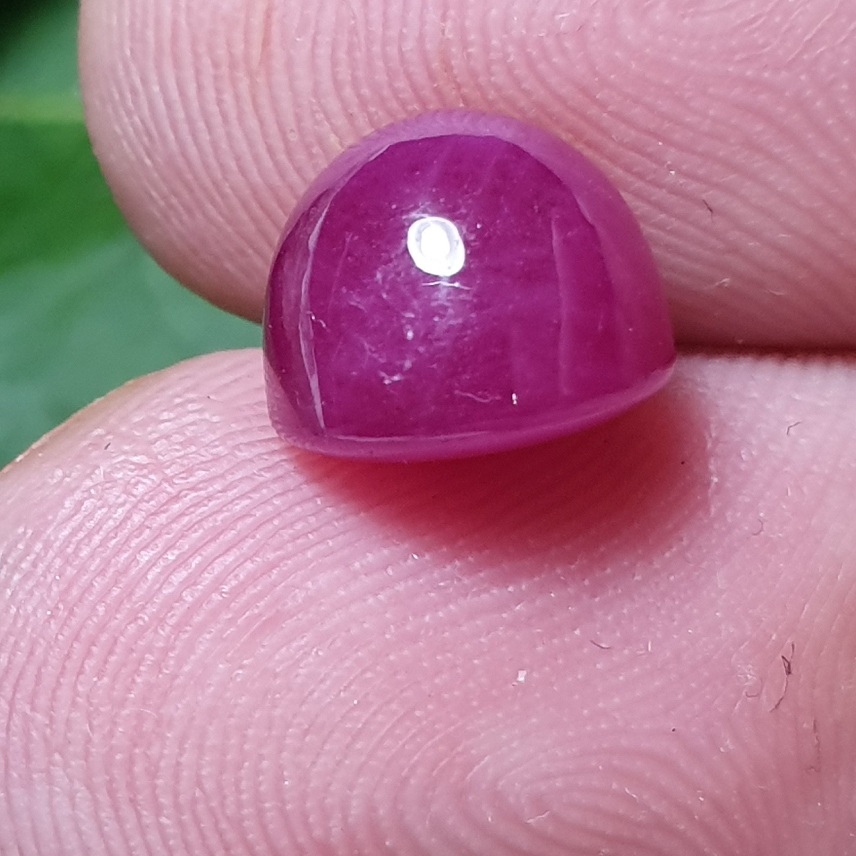 8.9mm 6.1ct round Ruby cabochon Mozambique UNHEATED 8.9 by | Etsy