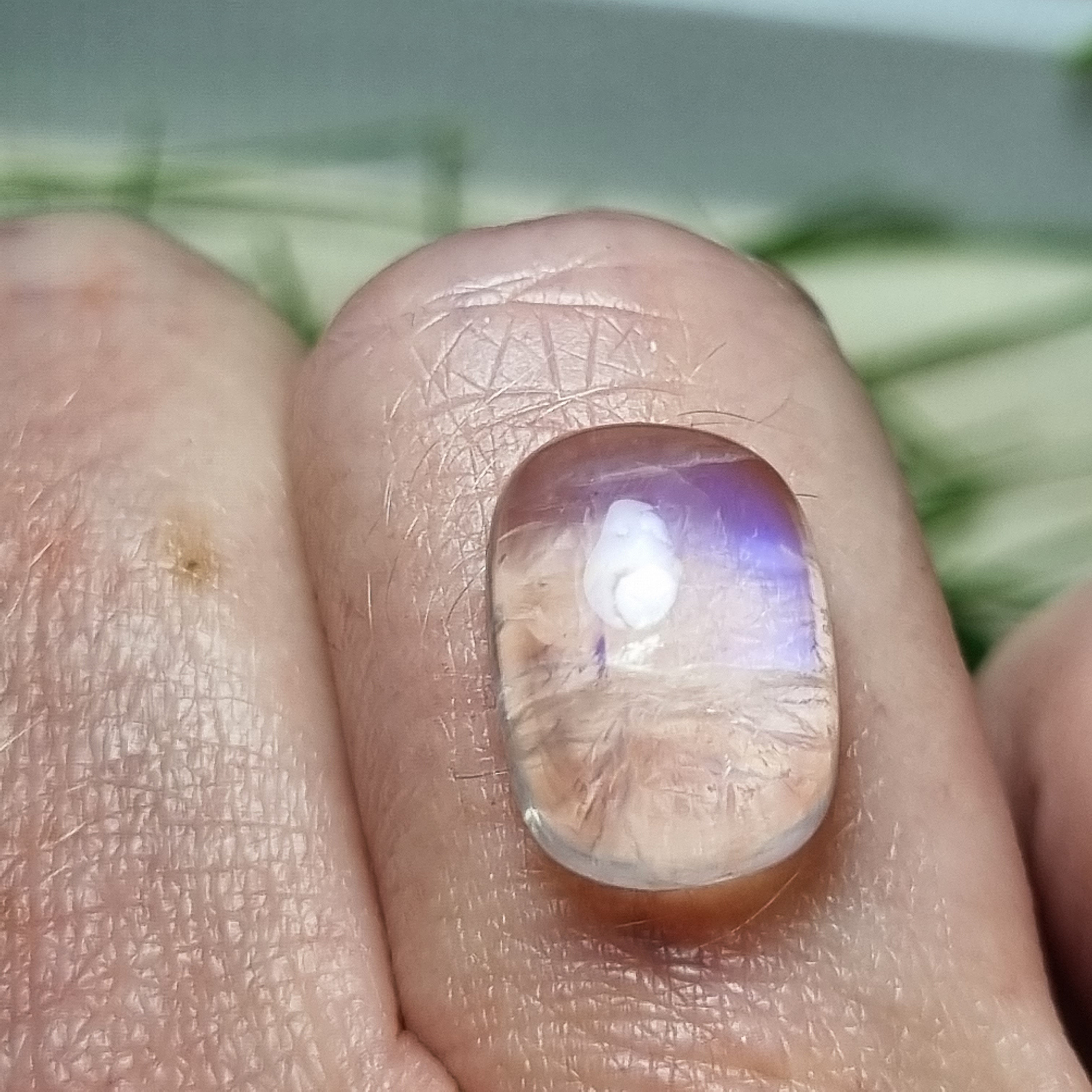 13mm by 9.7mm RAINBOW MOONSTONE cushion shape cabochon from | Etsy