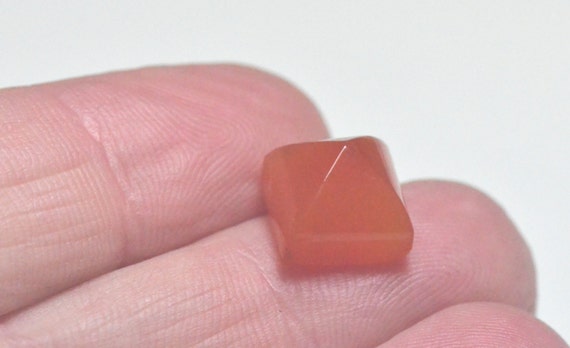 One 10mm Square Carnelian Sugar Loaf Cut Gemstone 10mm by - Etsy