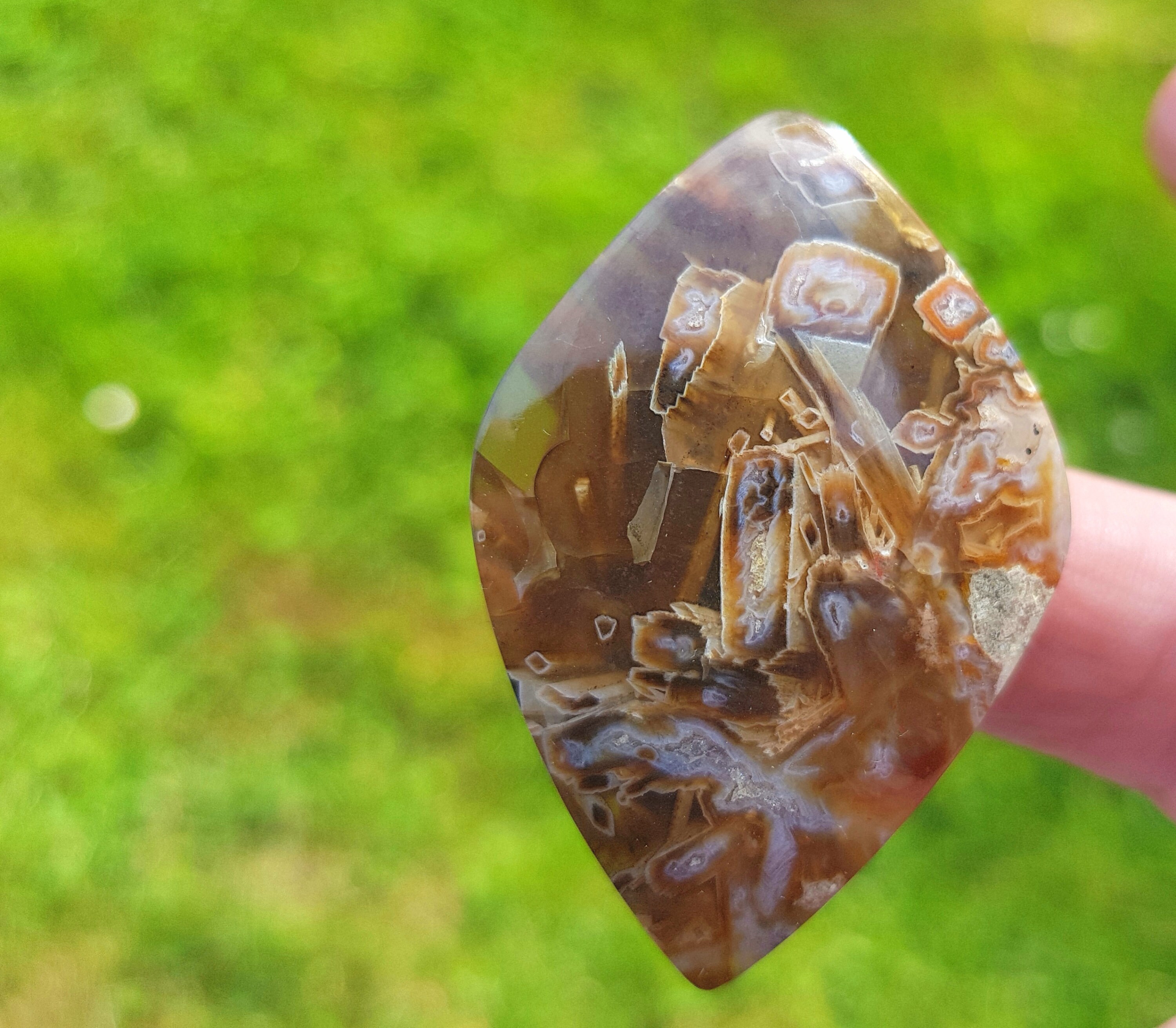 49mm Turkish Stick Agate or Tubular Agate 49 by 33 by 6mm - Etsy UK