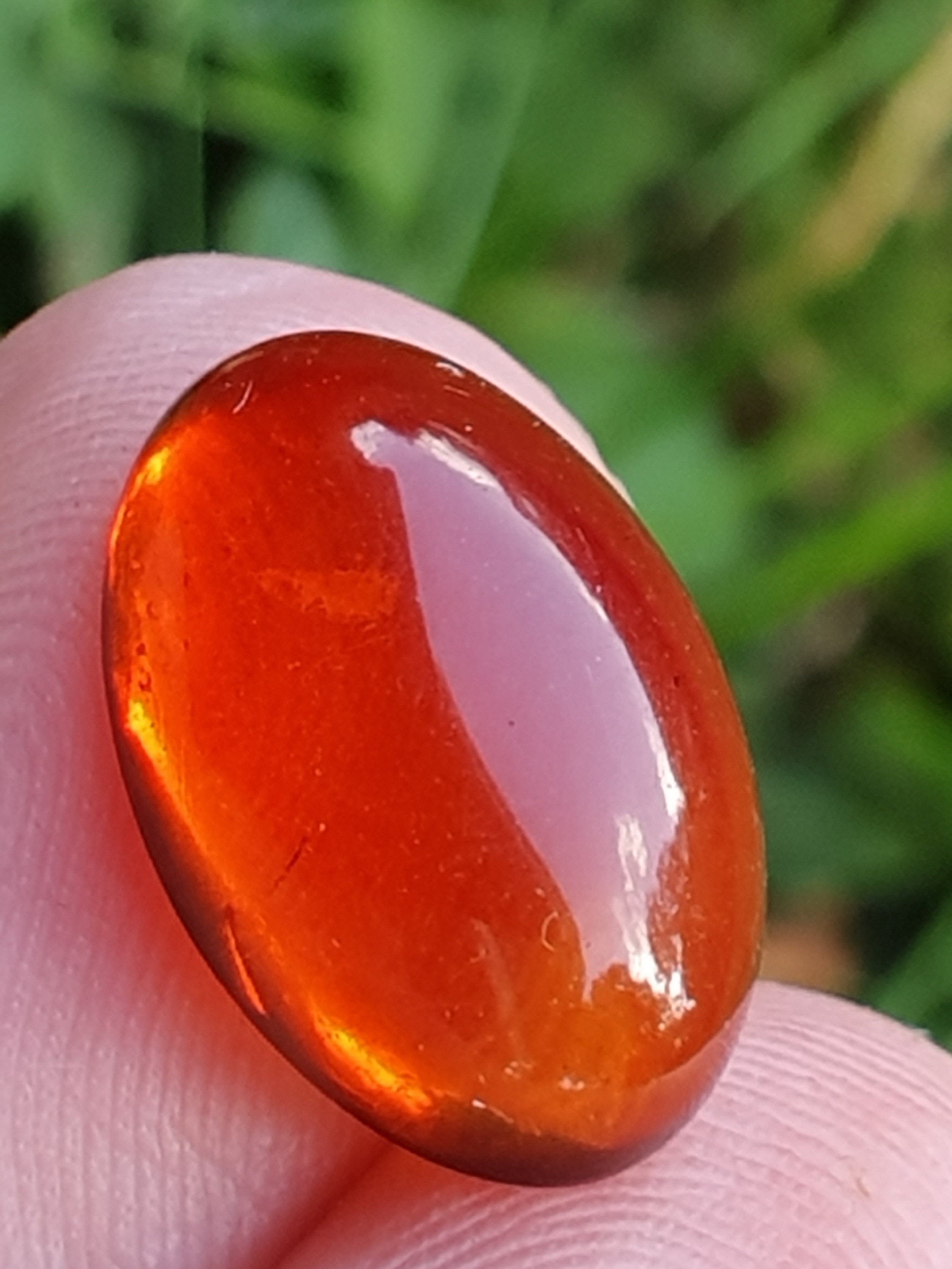 16mm Baltic Amber Oval Red Cabochon 2.75ct 16 by 11 by 5mm - Etsy