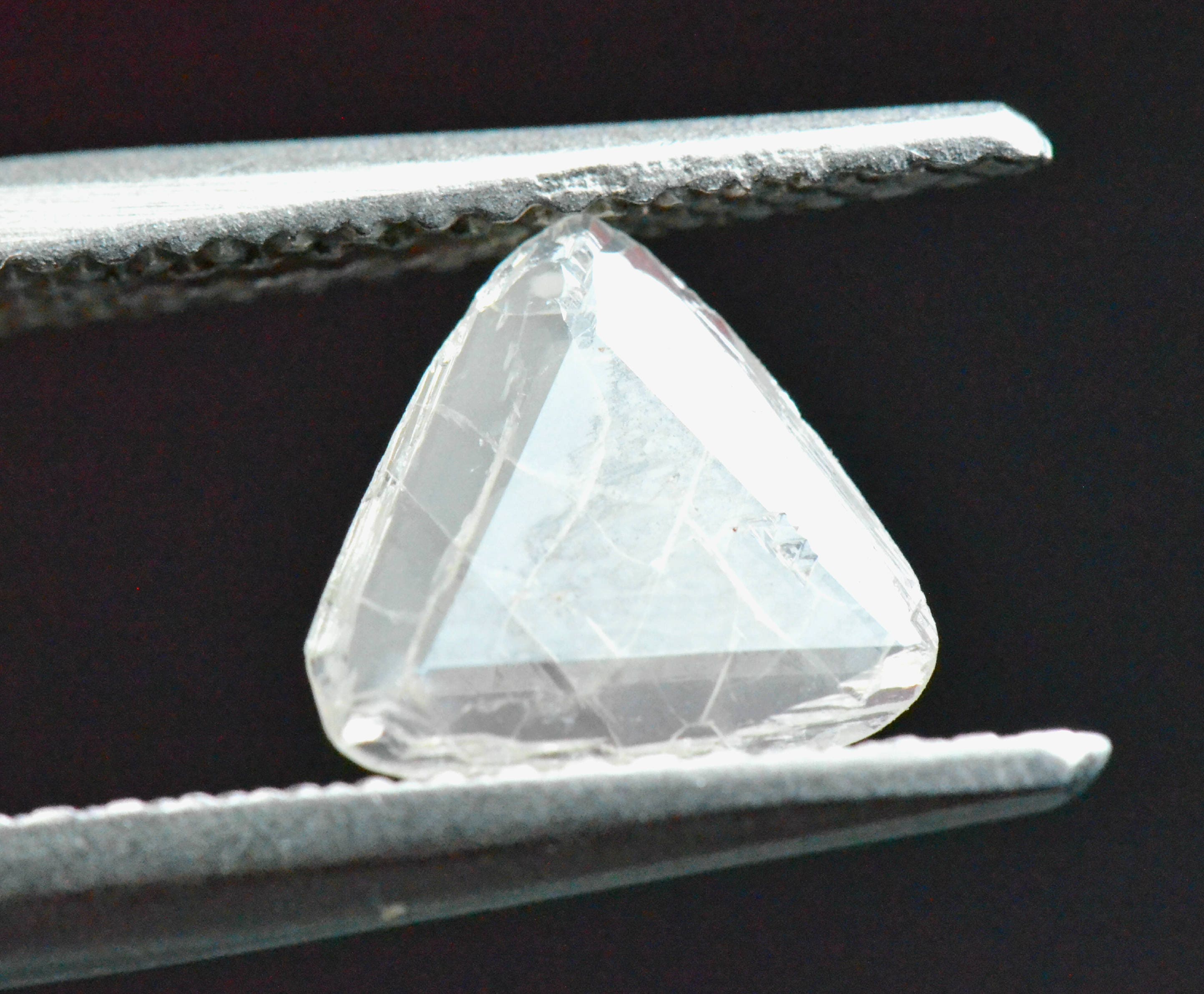 0.35ct 7.1mm Triangle Macle Diamond Slice 7.1 by 7.1 by 0.7mm | Etsy UK