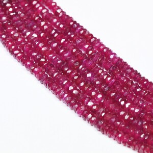 3 Line Natural Ruby 2mm 3mm Gemstone Beads RUB001 From Africa we ...