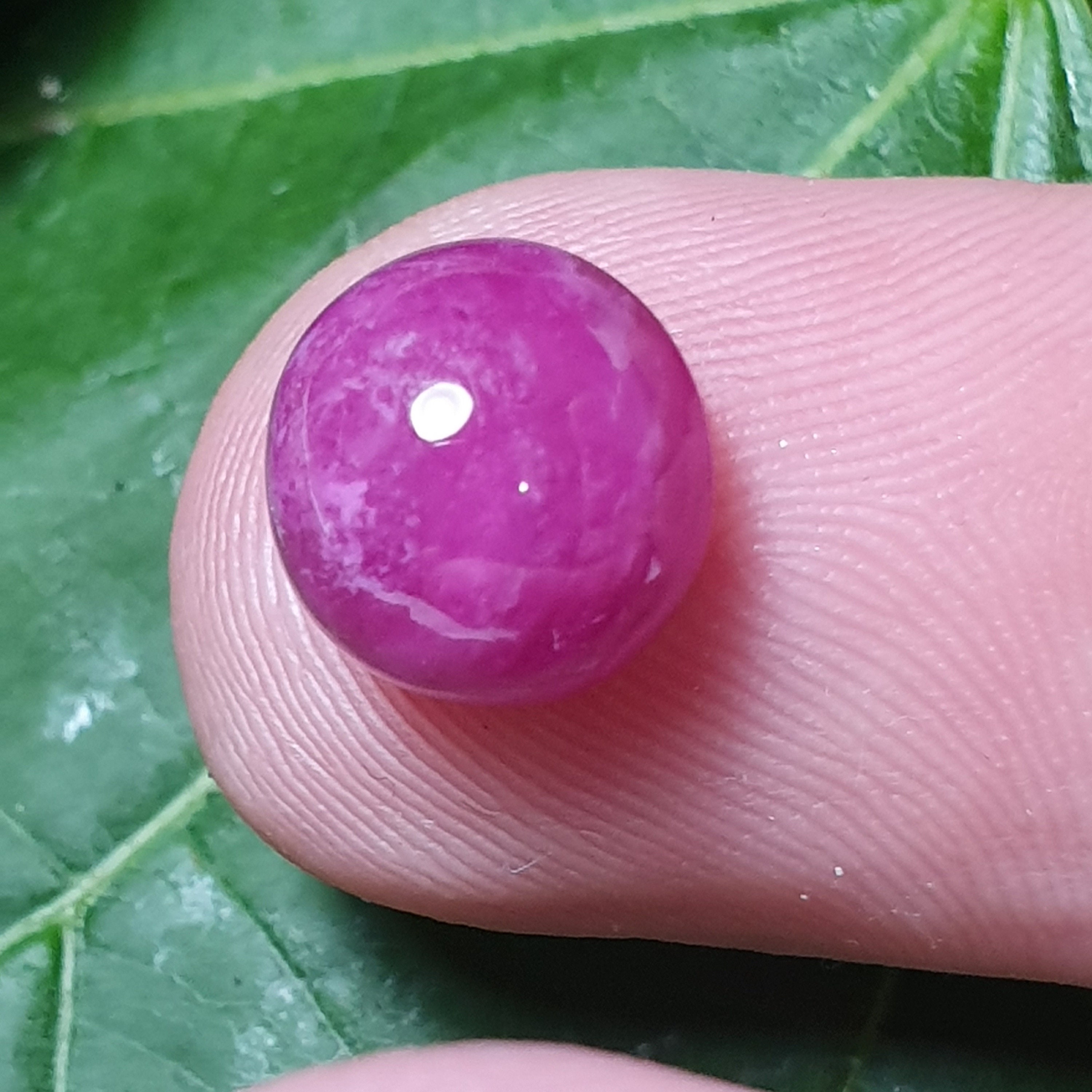 9.2mm 5.6ct round Ruby cabochon Mozambique UNHEATED 9.2 by | Etsy