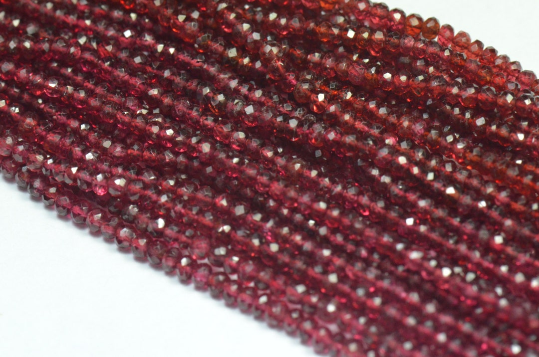 6 2mm to 2,5mm AAA Red Spinel Faceted Beads AAA Quality SPR002 we ...
