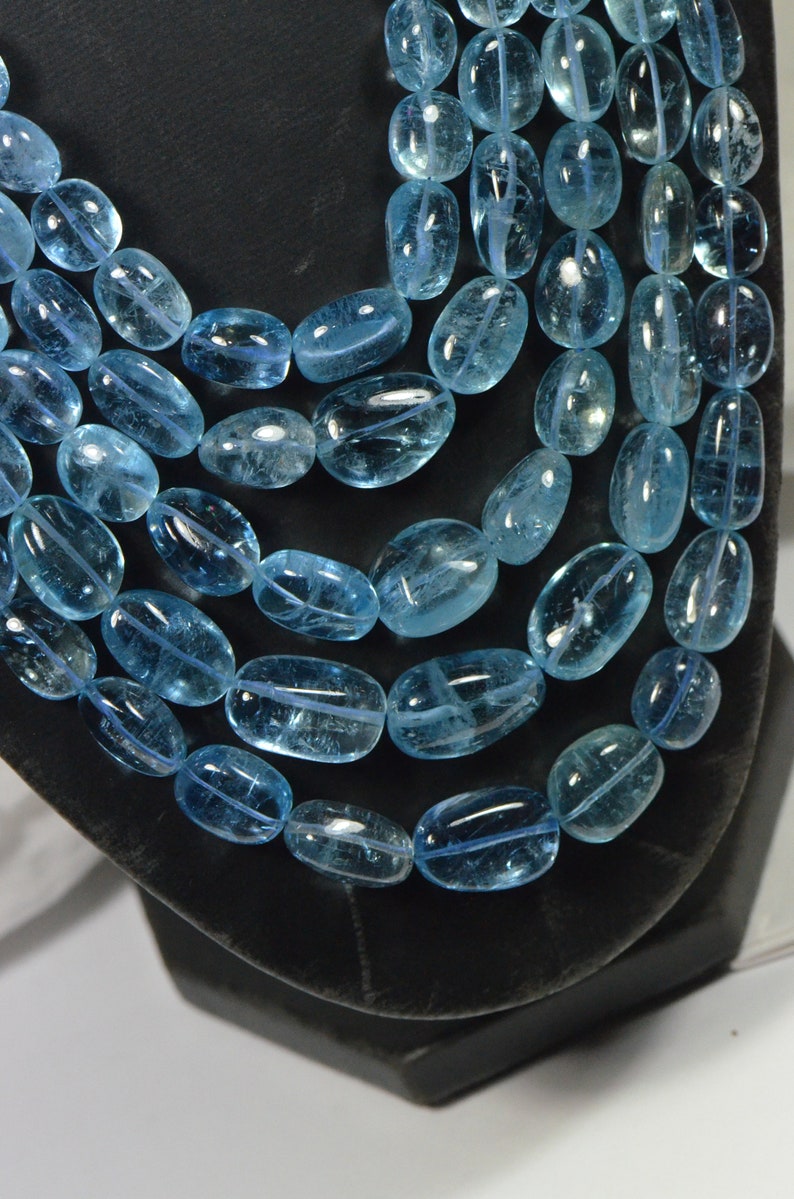 Sale of 1 22 inch line Aquamarine Beads 21 to 8mm 375cts from | Etsy
