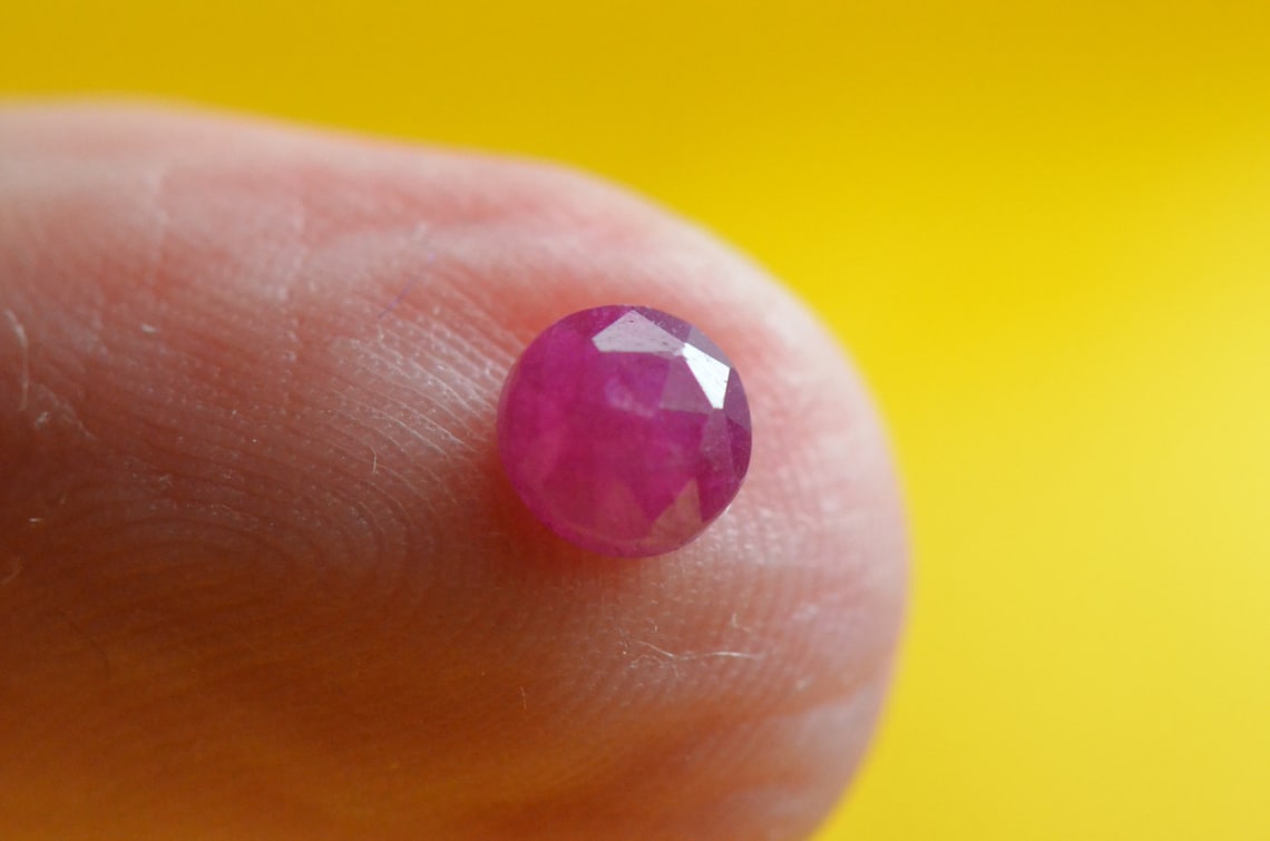 6mm Red Ruby Rose Cut Gemstone Approx Weight 095ct to 1.20ct 6 - Etsy India