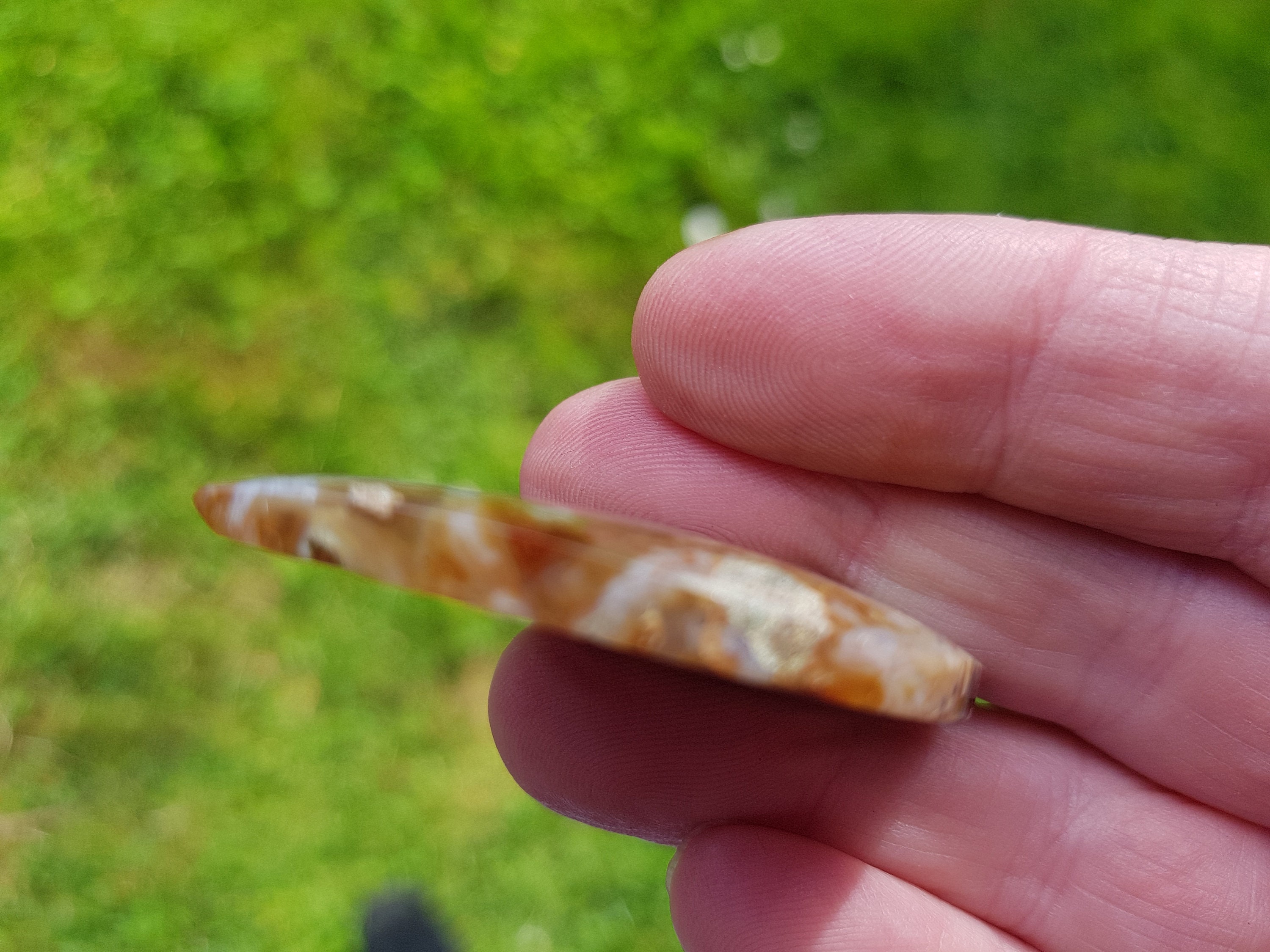 49mm Turkish Stick Agate or Tubular Agate 49 by 33 by 6mm | Etsy