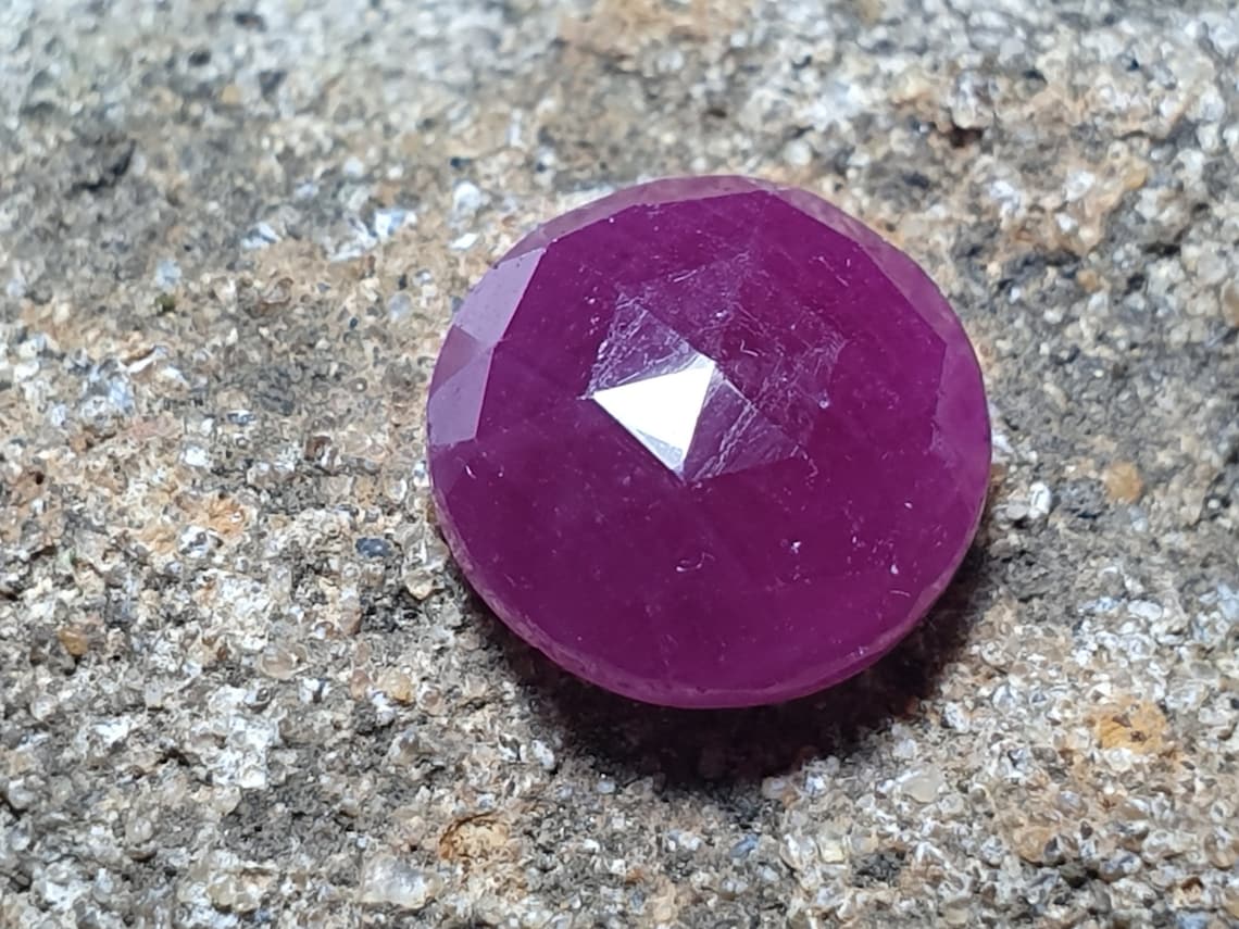 9mm Ruby Rose Cut 9 by 4mm Heat Only Mozambique 3.45ct Approx | Etsy UK