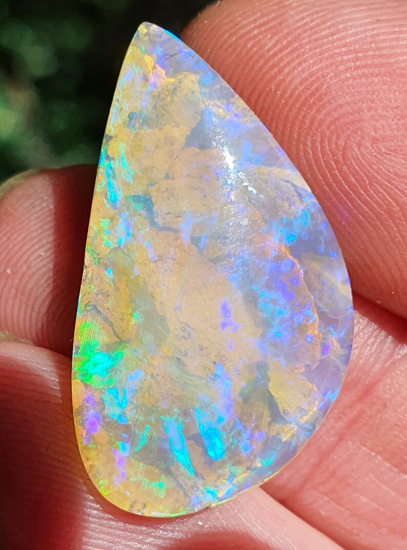 25mm Fossil Opal freeform 25 by 14.5 by 6mm Winton Queensland | Etsy