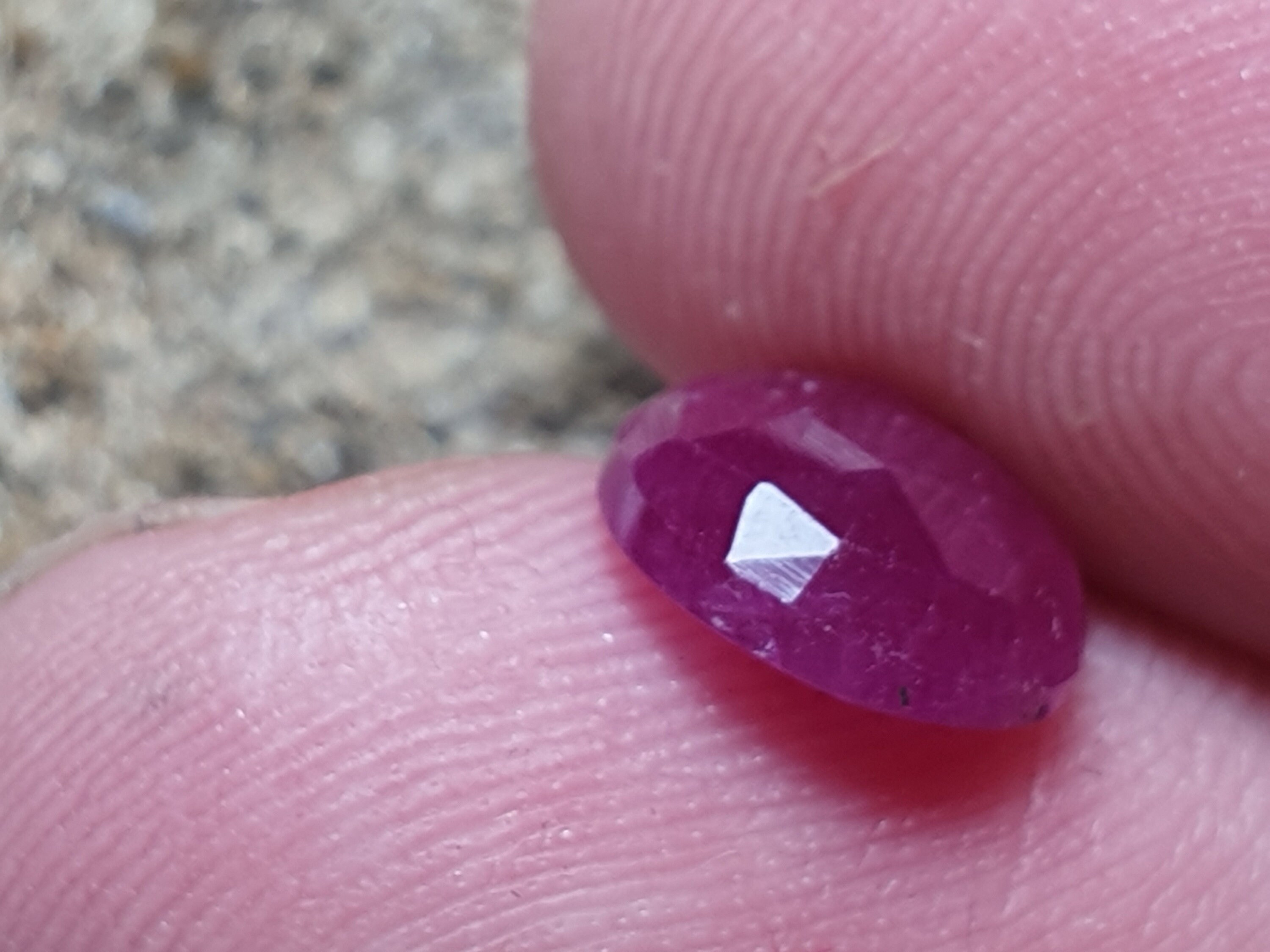 8mm Ruby Rose Cut 8 by 3.4mm Heat Only Mozambique 2.35ct | Etsy