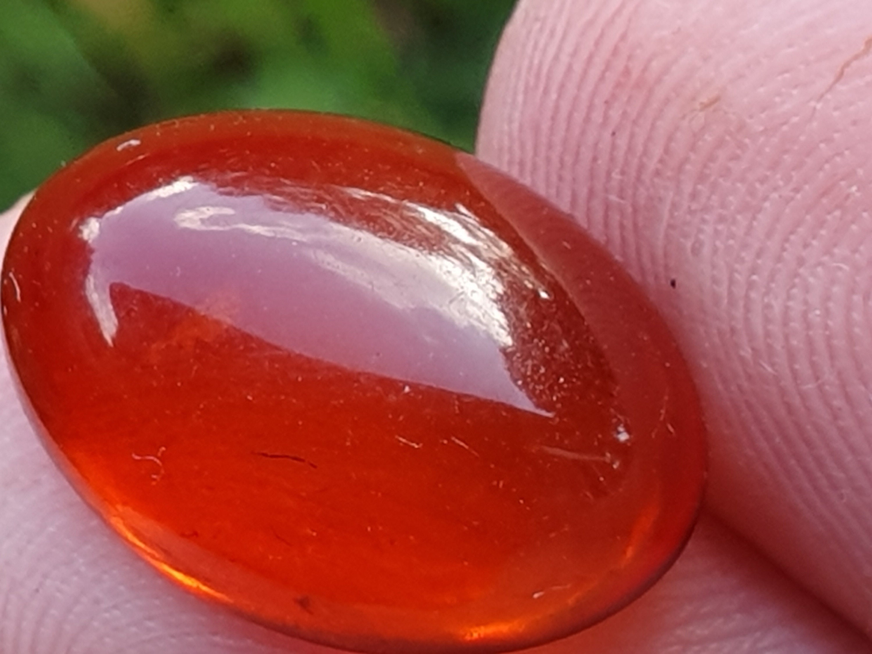 16mm Baltic Amber Oval Red Cabochon 2.75ct 16 by 11 by 5mm - Etsy