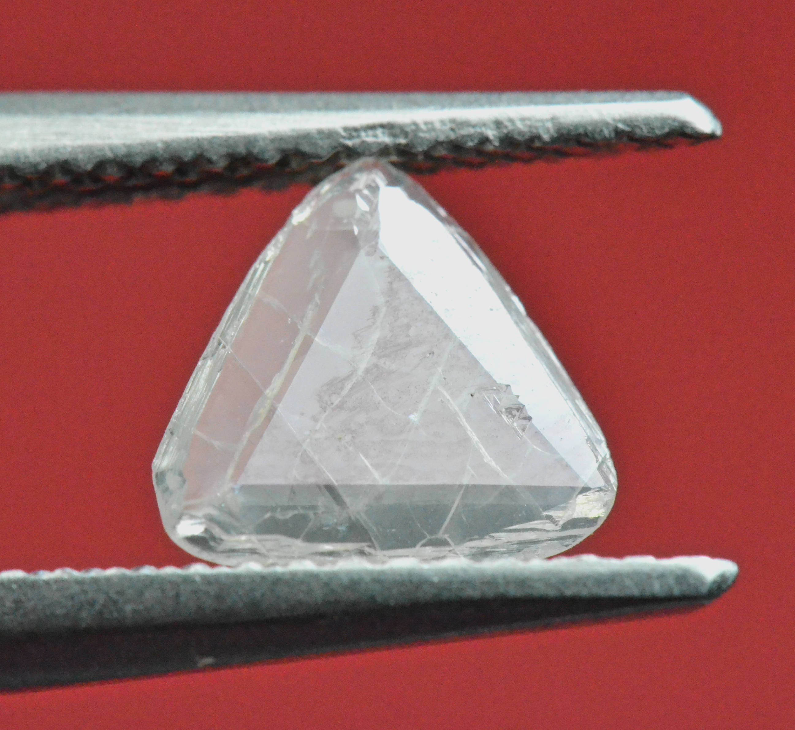 0.35ct 7.1mm Triangle Macle Diamond Slice 7.1 by 7.1 by 0.7mm | Etsy UK