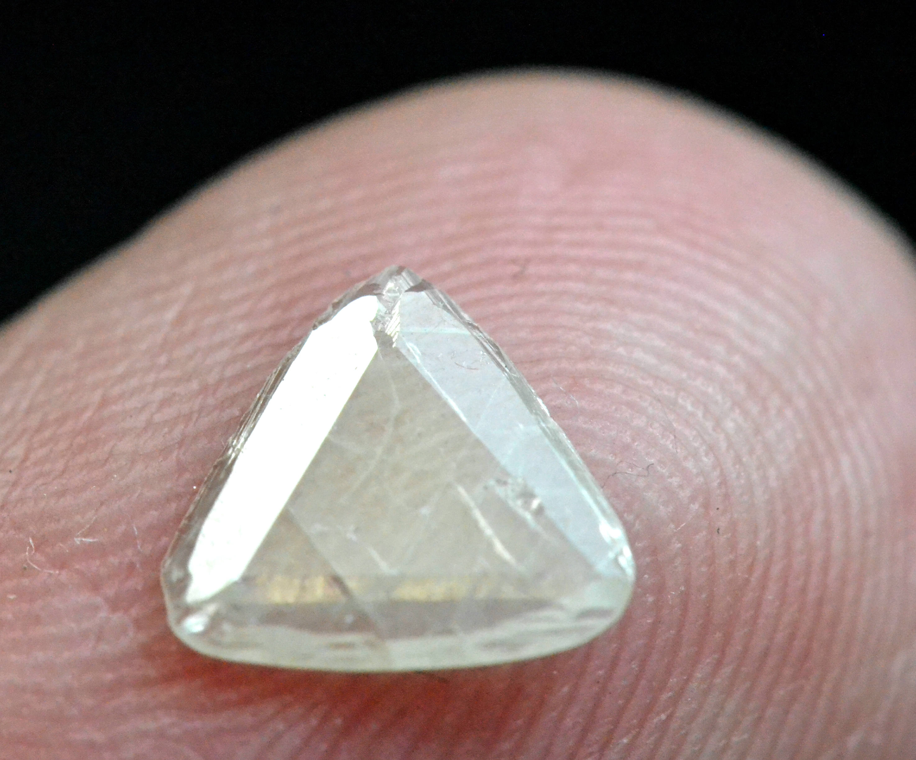 0.35ct 7.1mm Triangle Macle Diamond Slice 7.1 by 7.1 by 0.7mm | Etsy UK