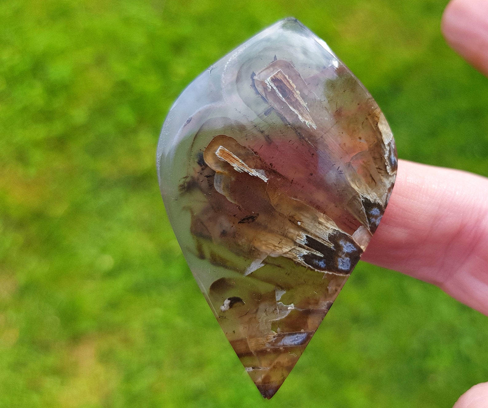 56mm Turkish Stick Agate or Tubular Agate Designer Cabochon 56 - Etsy